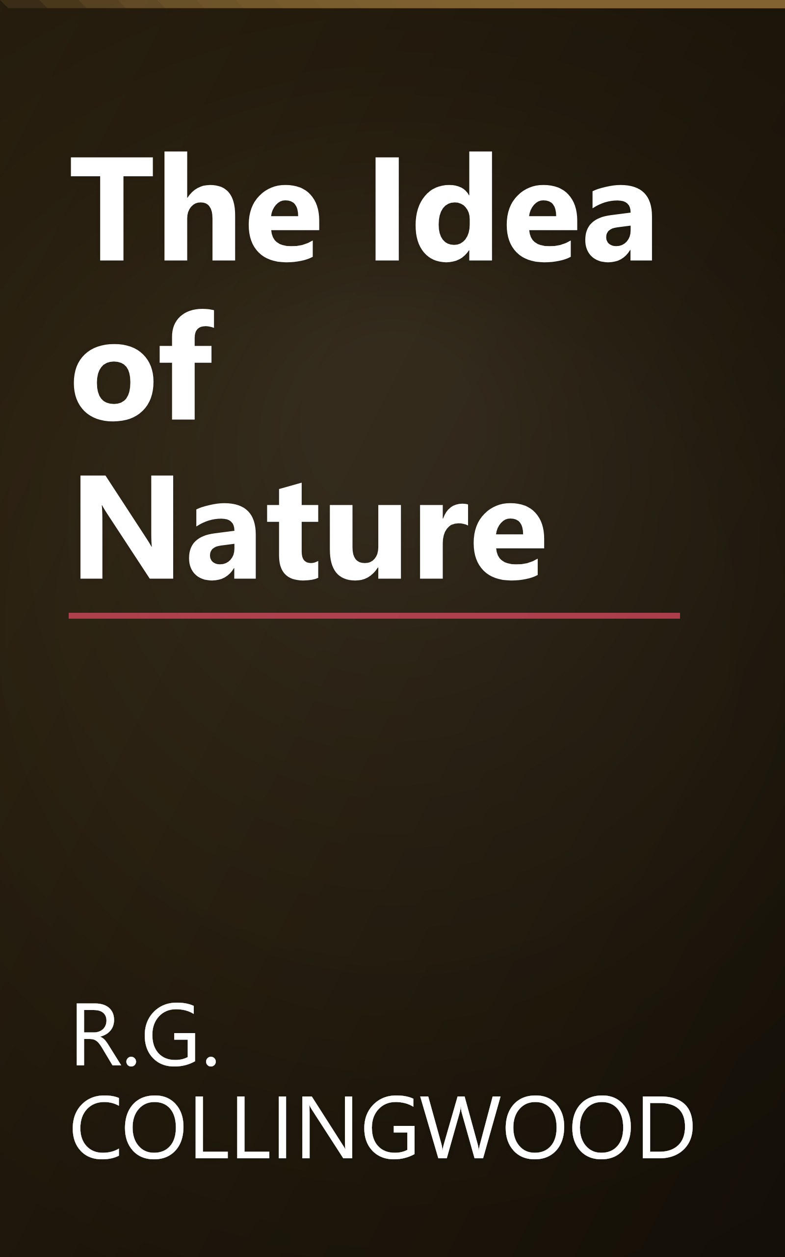 The Idea of Nature book cover