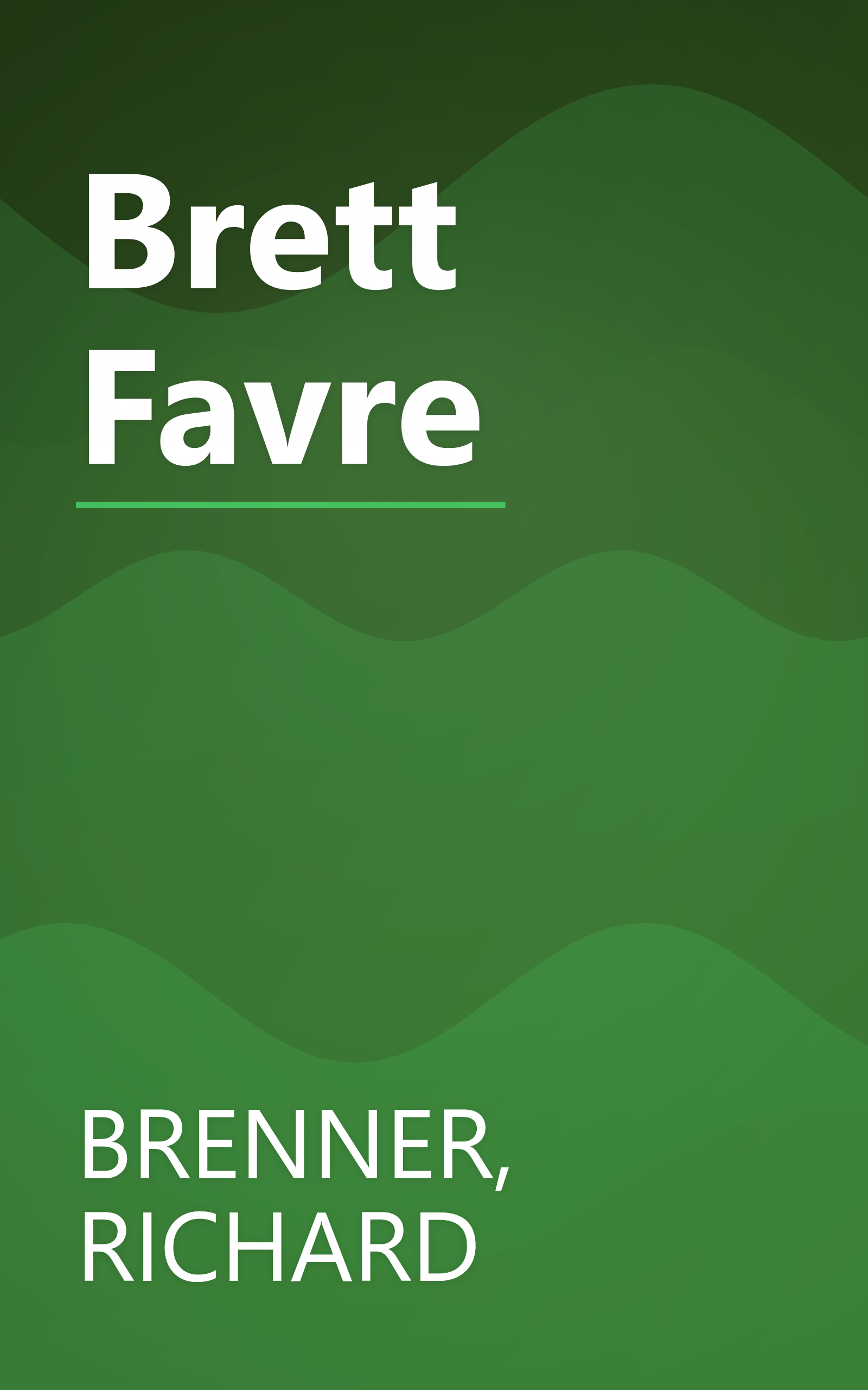 Brett Favre book cover