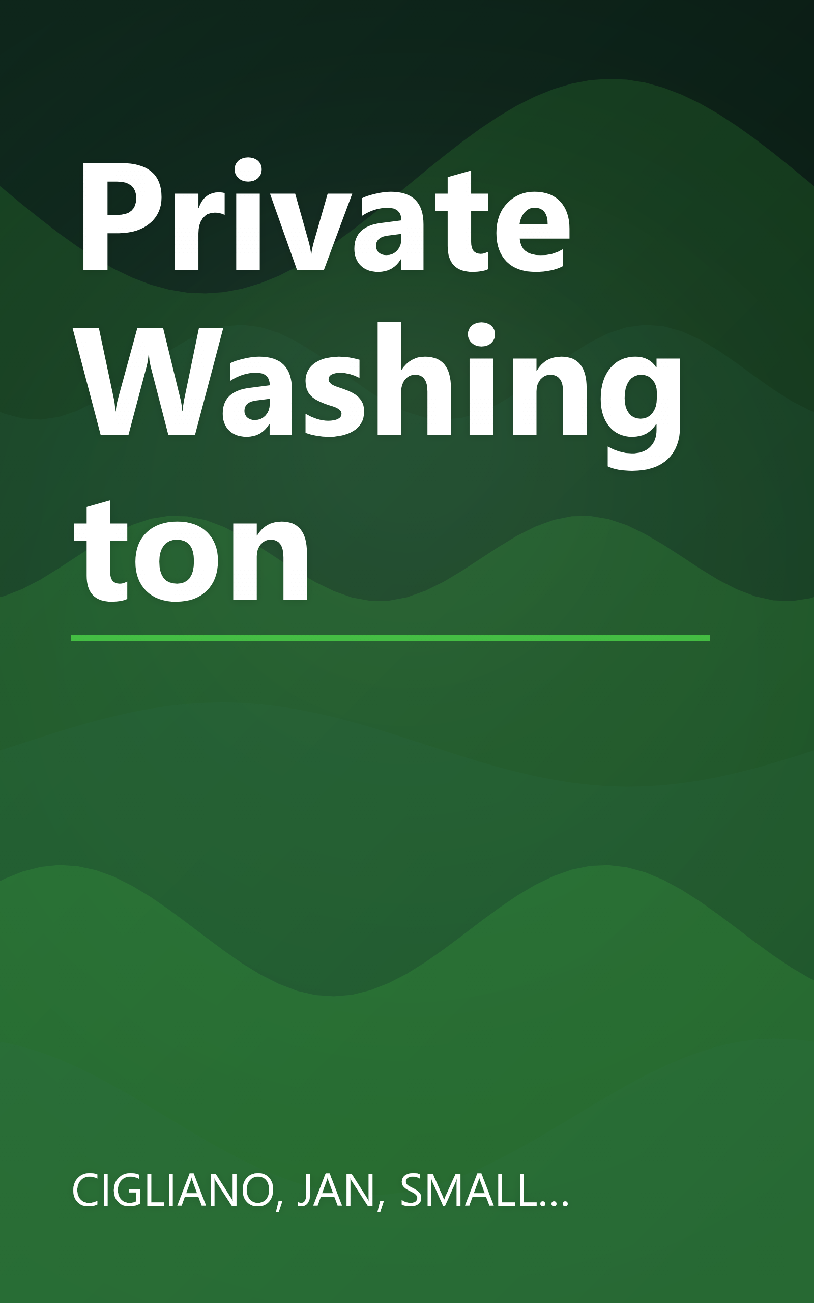Private Washington book cover