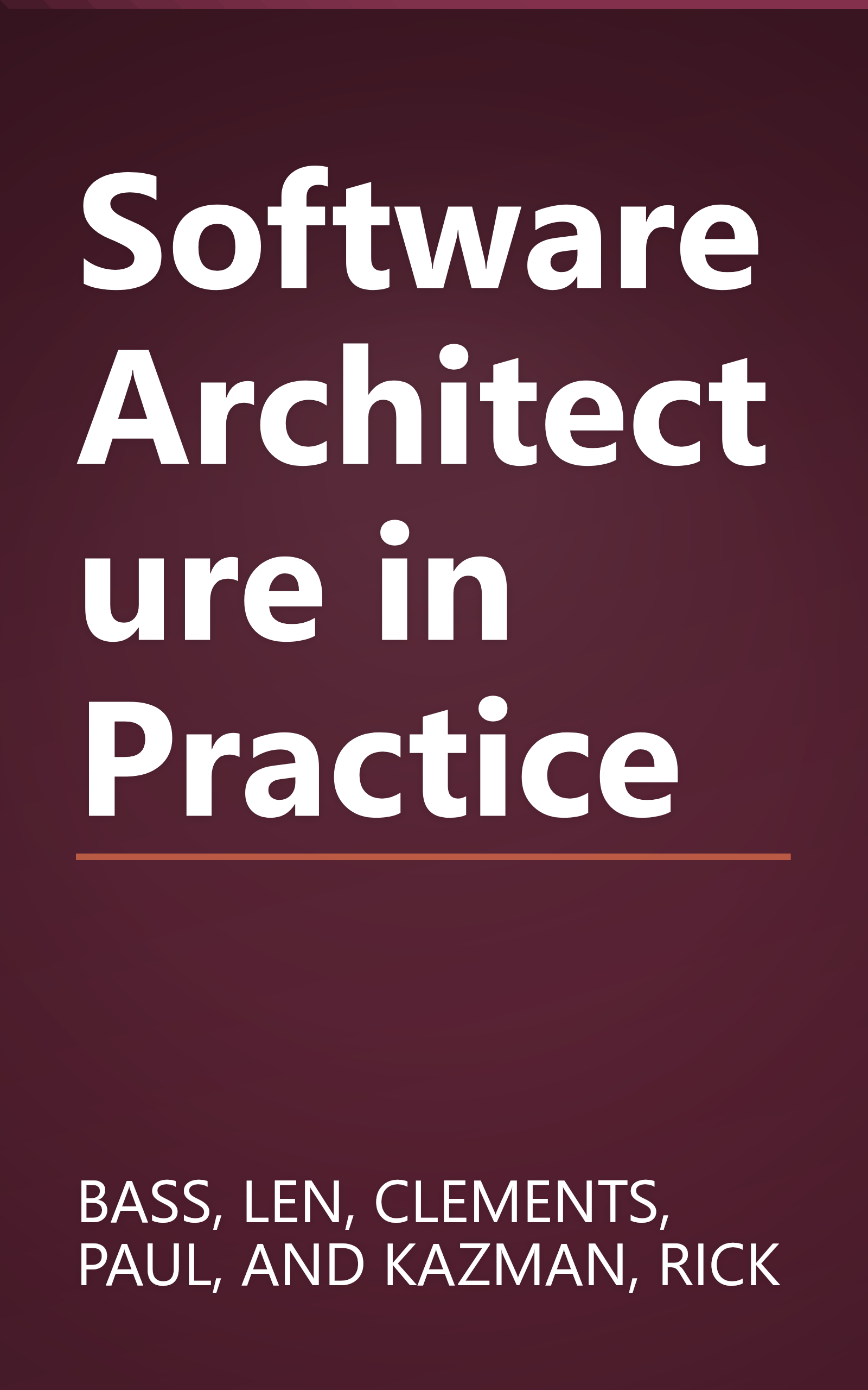 Software Architecture in Practice book cover