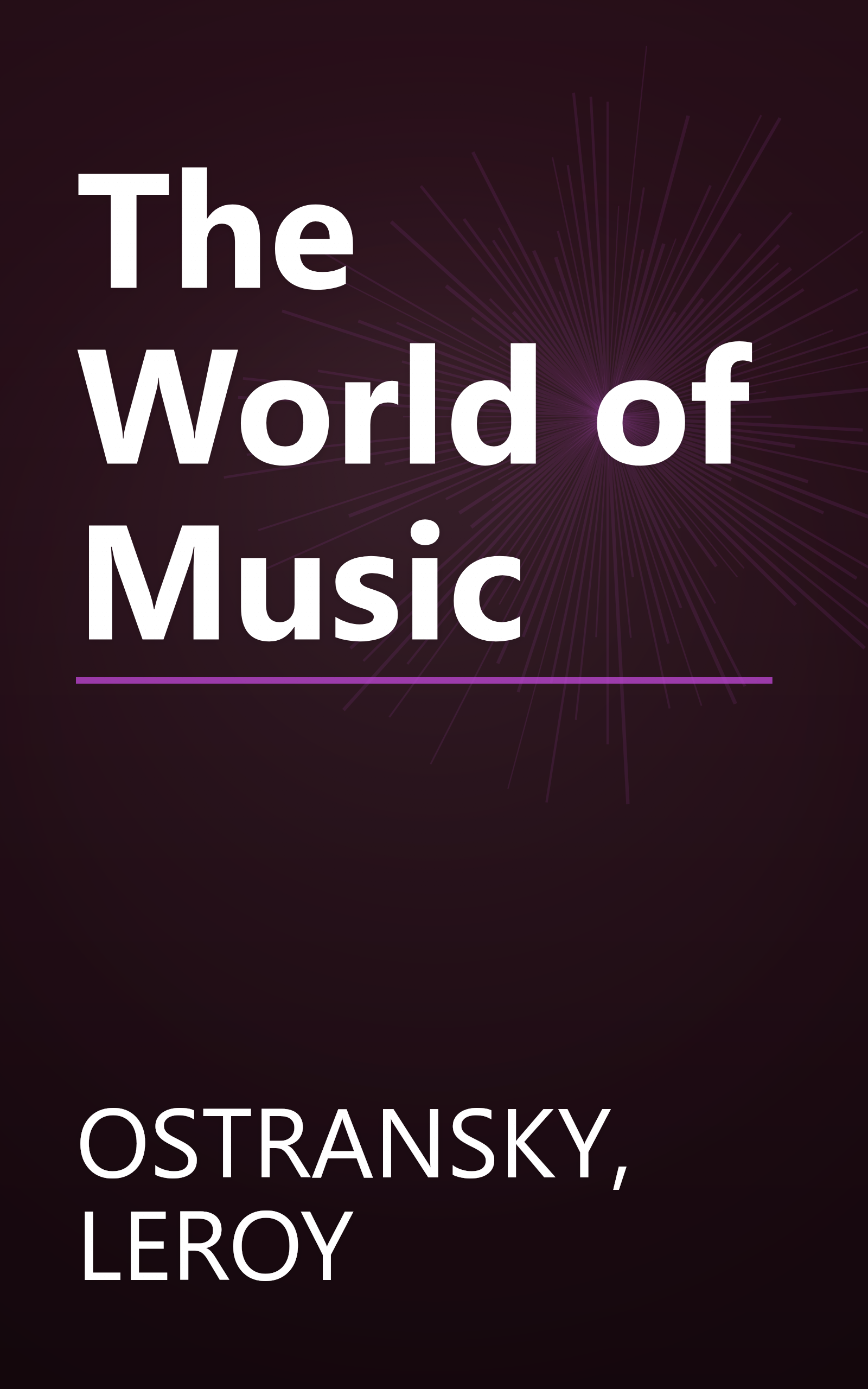 The World of Music book cover