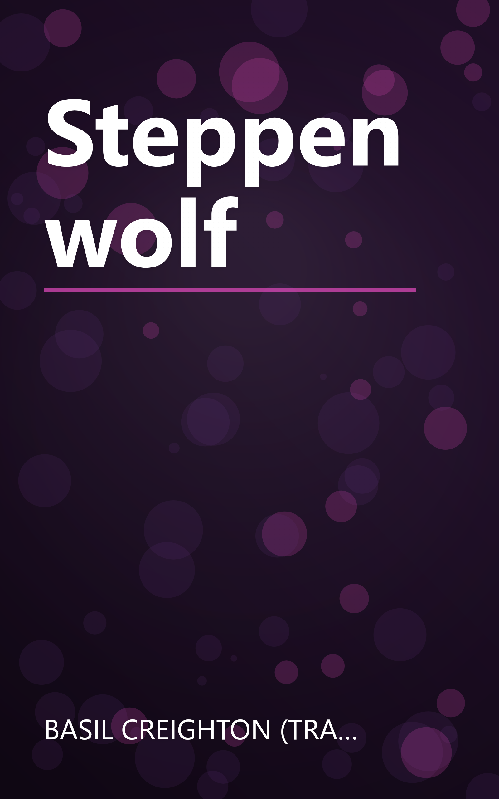 Steppenwolf book cover