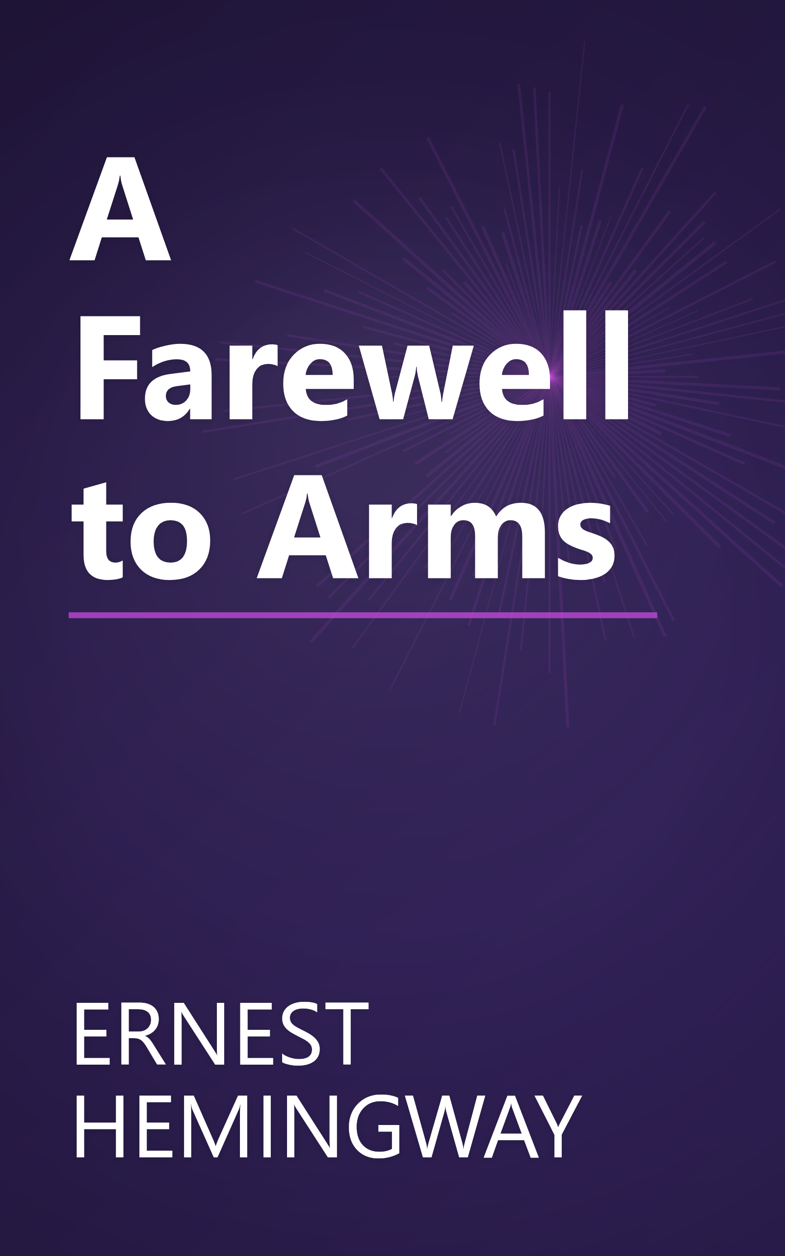 A Farewell to Arms book cover