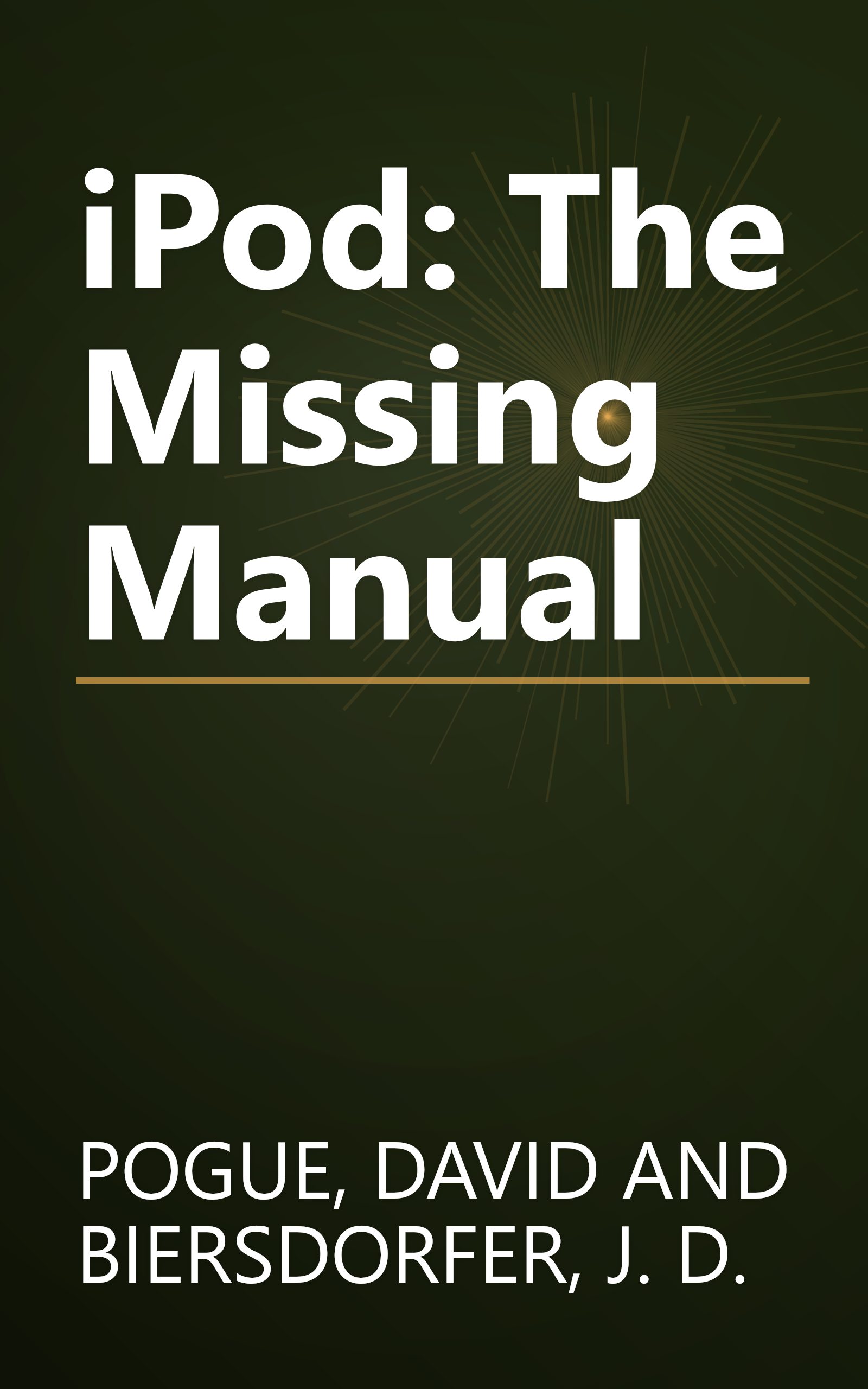 iPod: The Missing Manual book cover