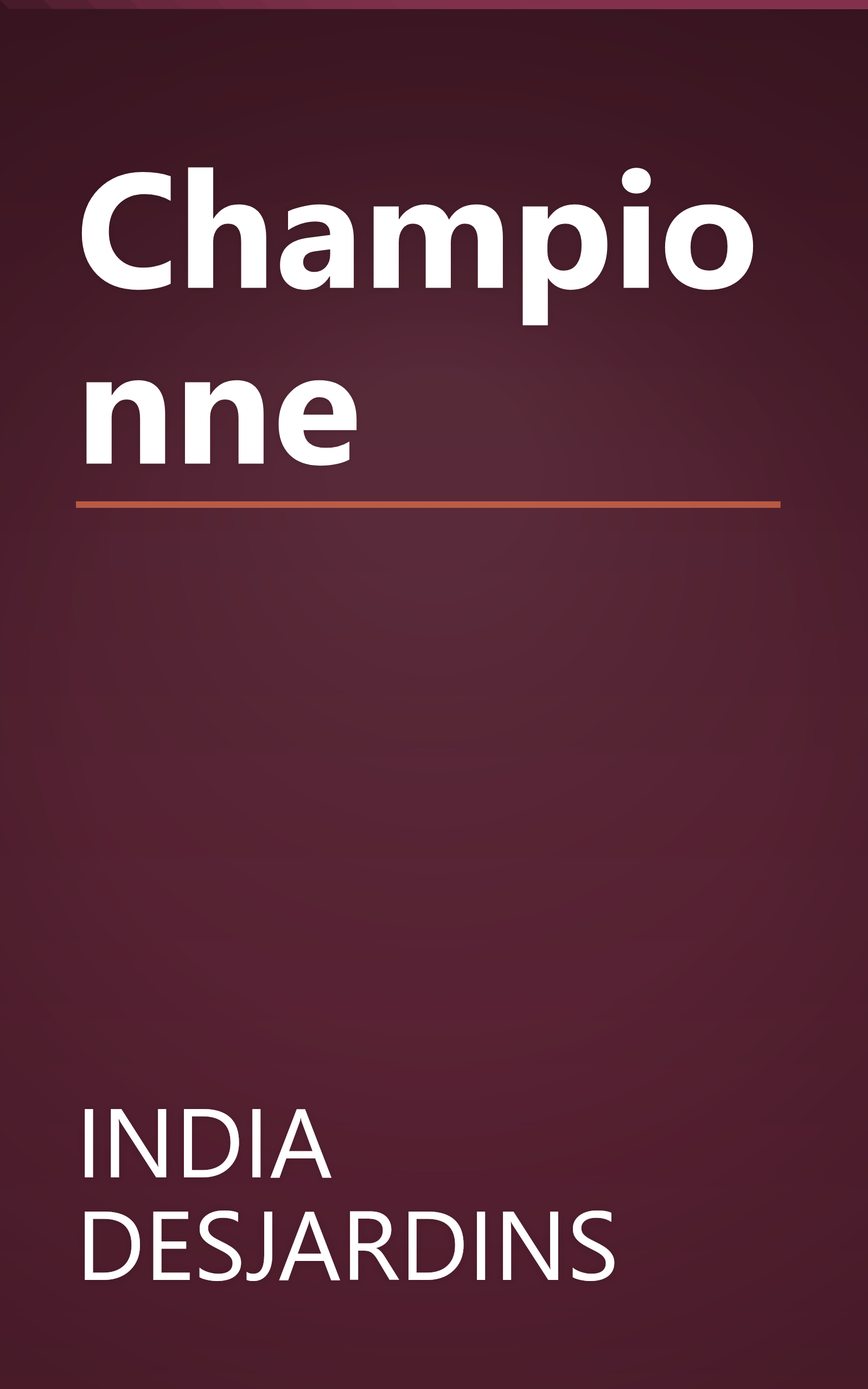 Championne book cover