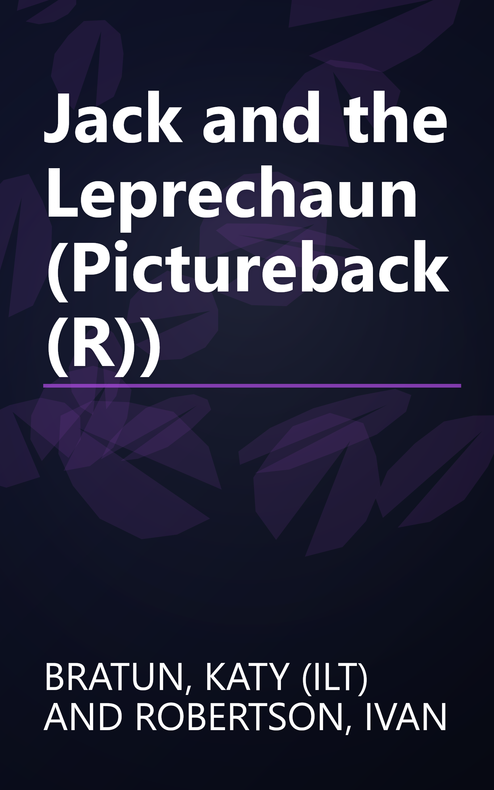 Jack and the Leprechaun (Pictureback(R)) book cover