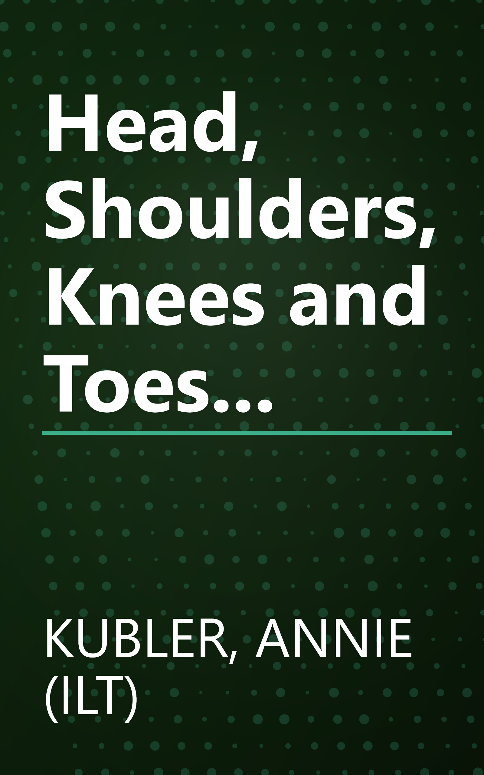 Head, Shoulders, Knees and Toes... book cover