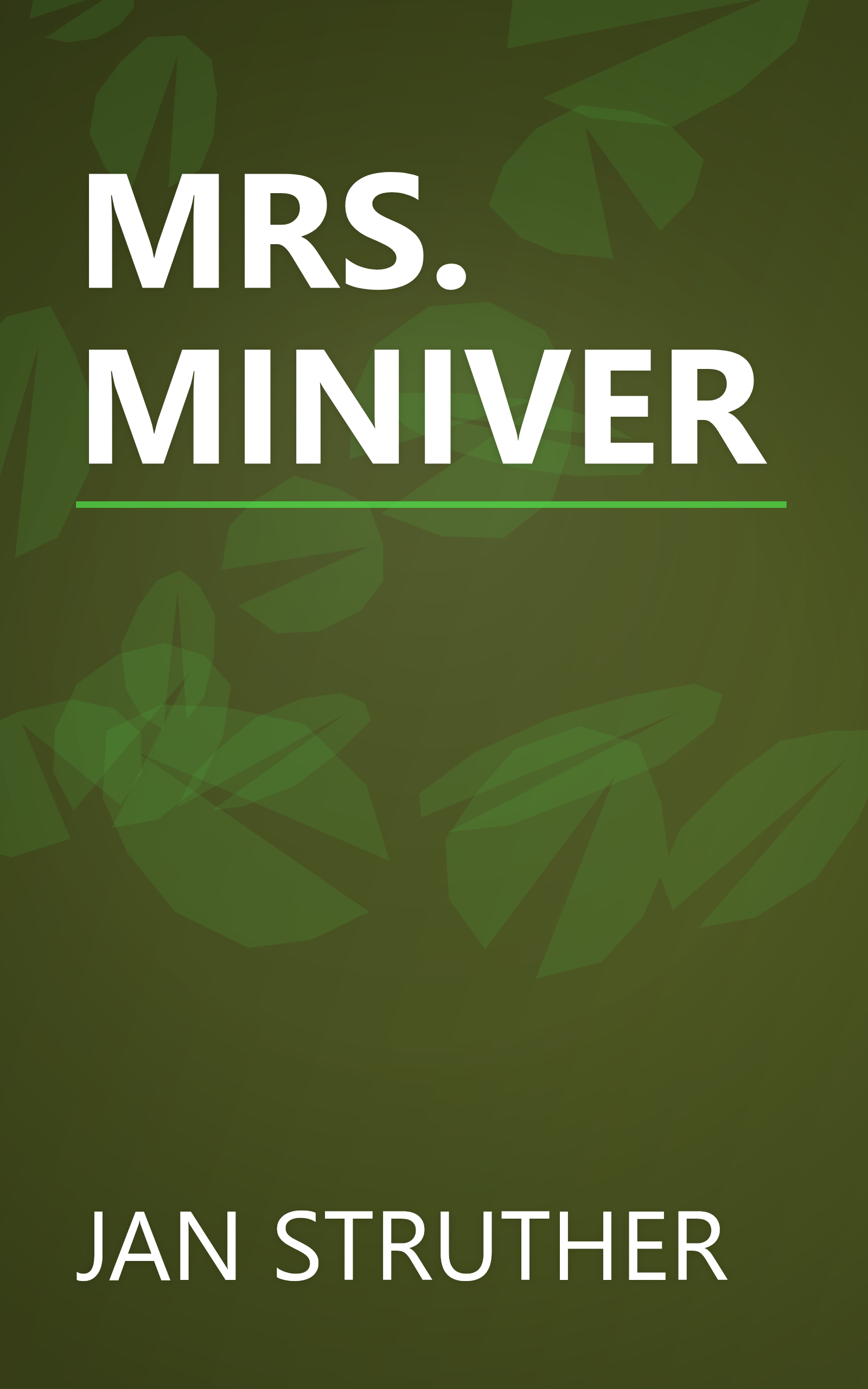 MRS. MINIVER book cover