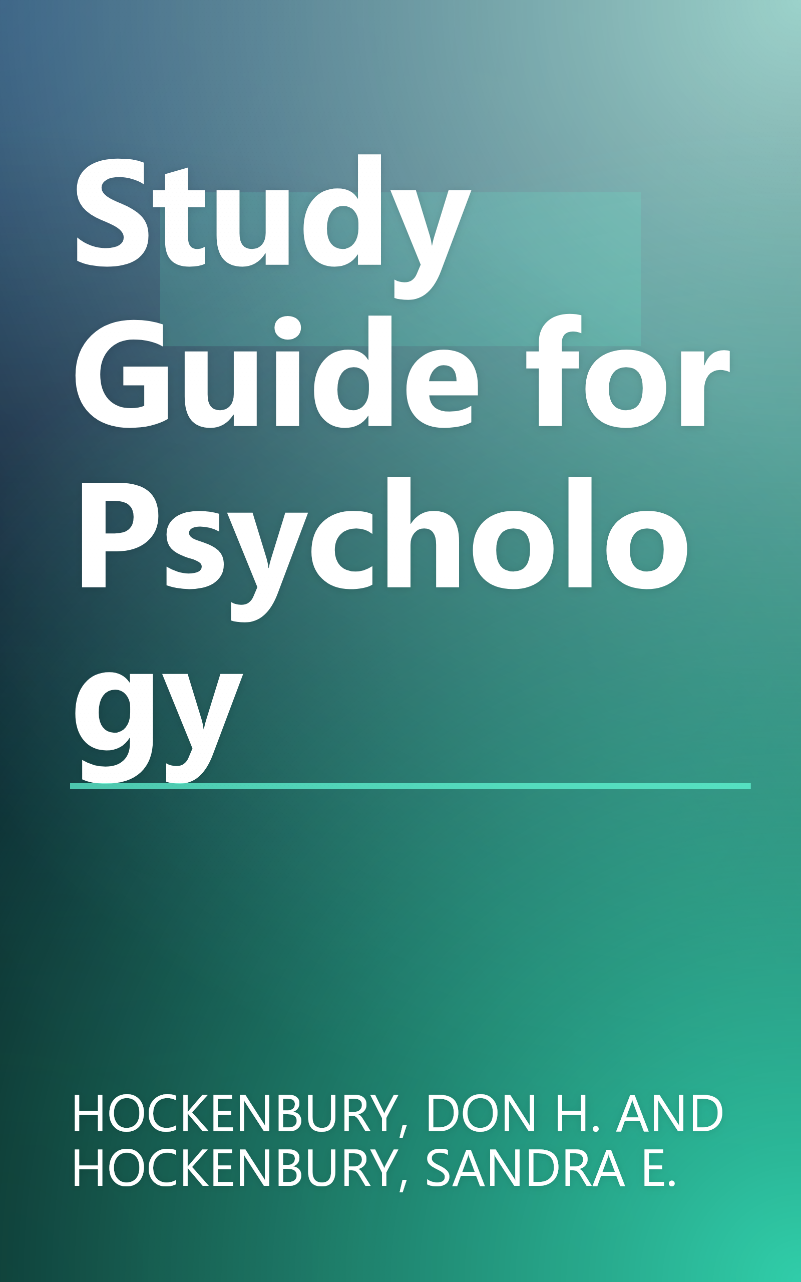 Study Guide for Psychology book cover