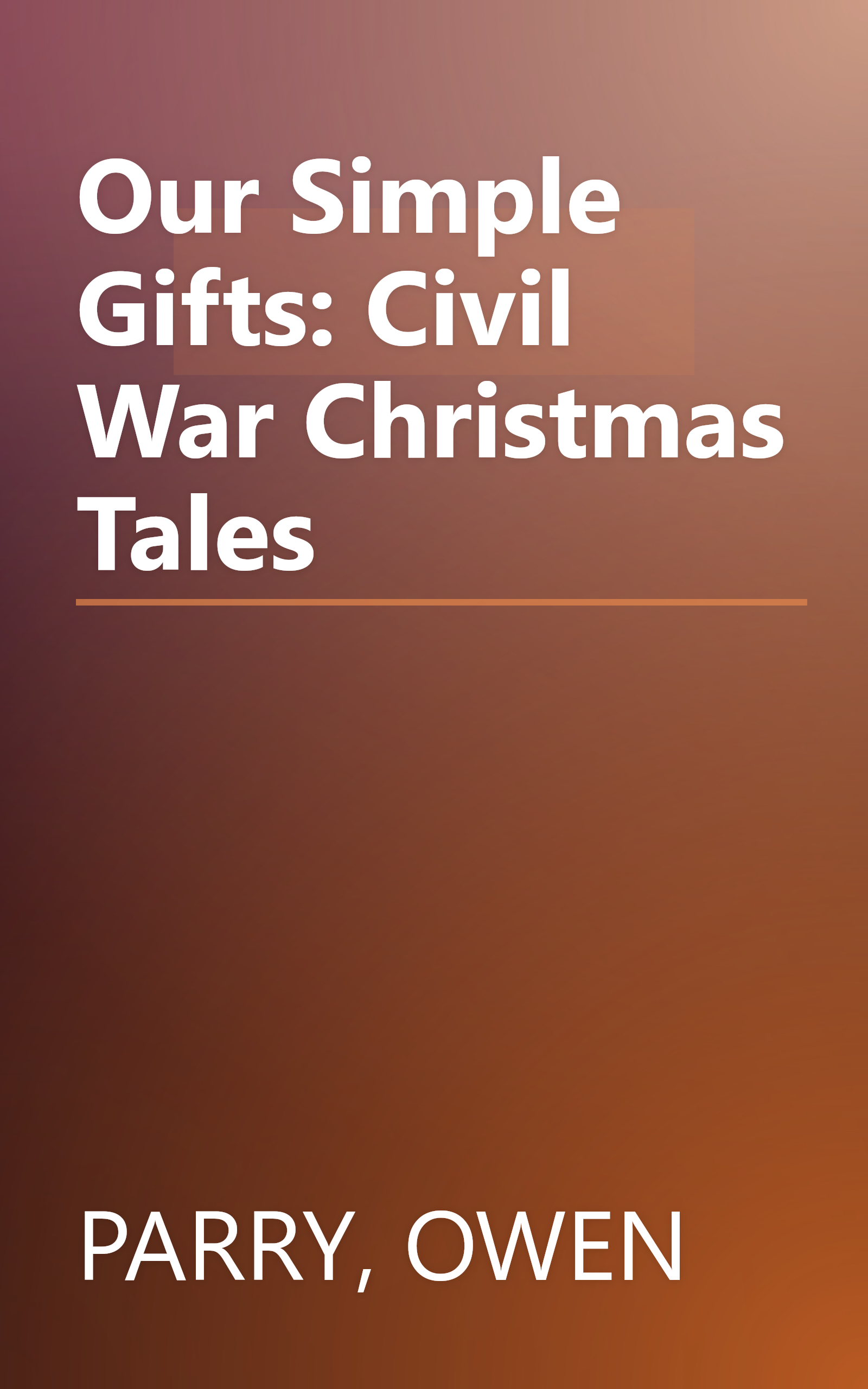 Our Simple Gifts: Civil War Christmas Tales book cover