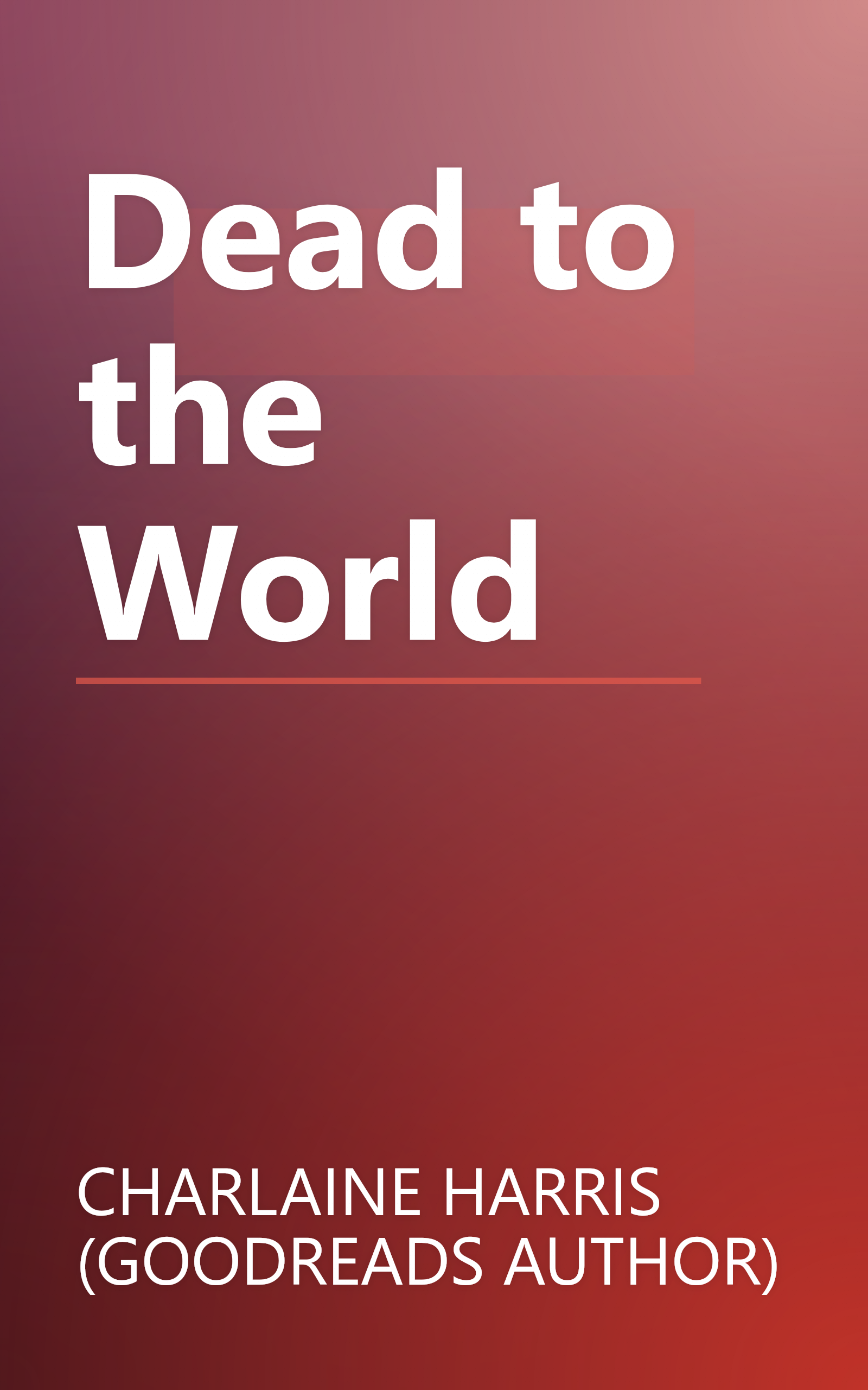 Dead to the World book cover