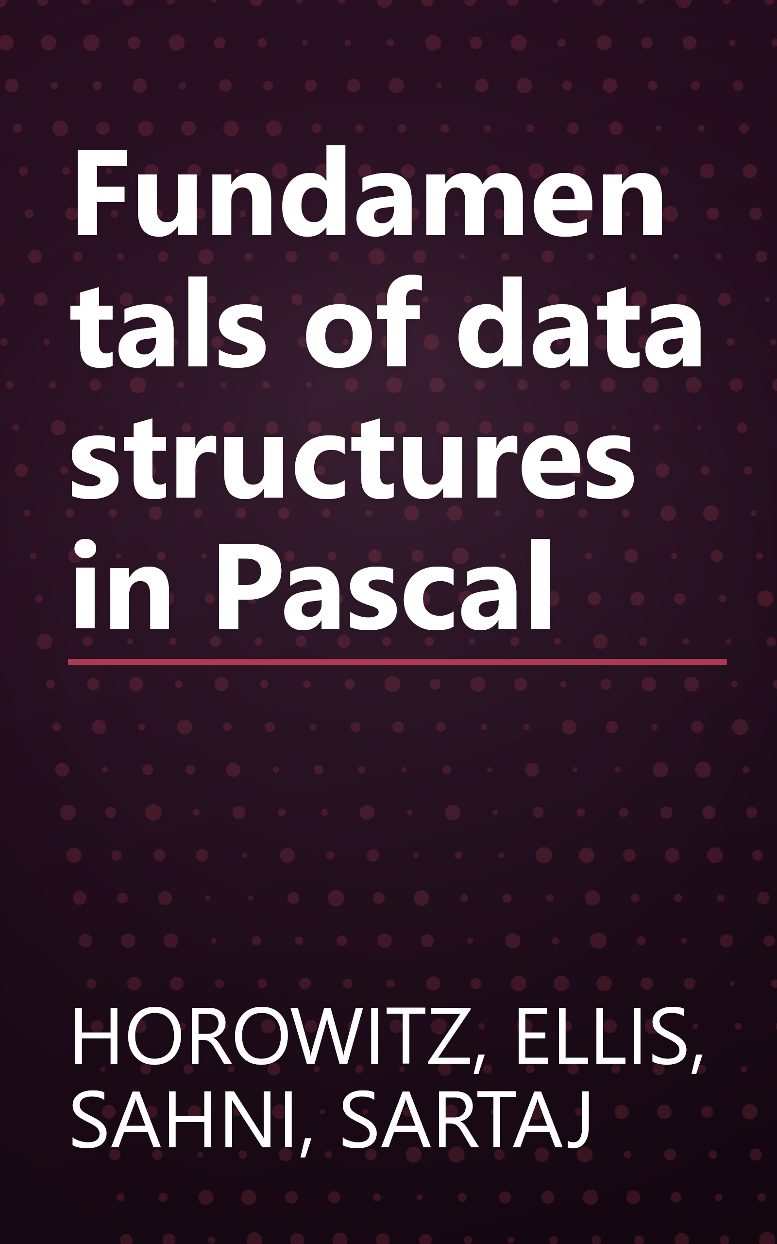 Fundamentals of data structures in Pascal book cover