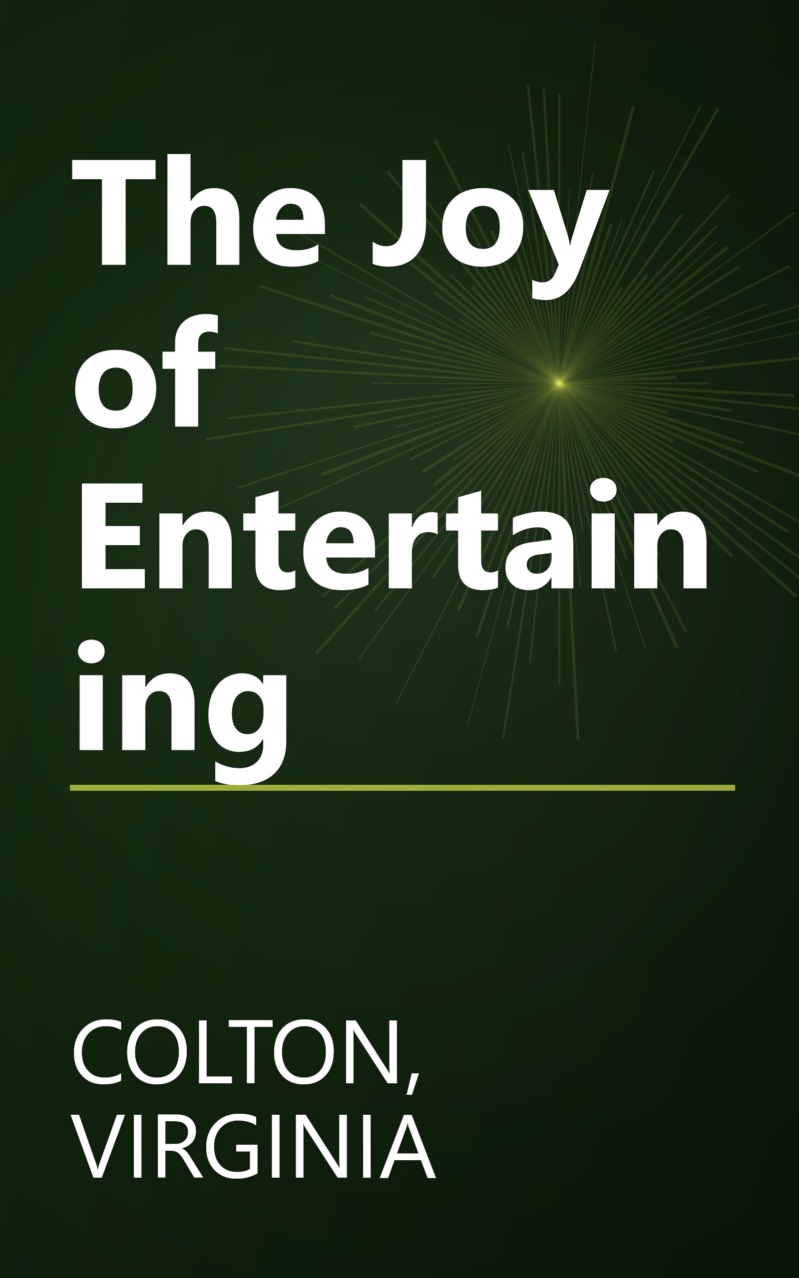 The Joy of Entertaining book cover