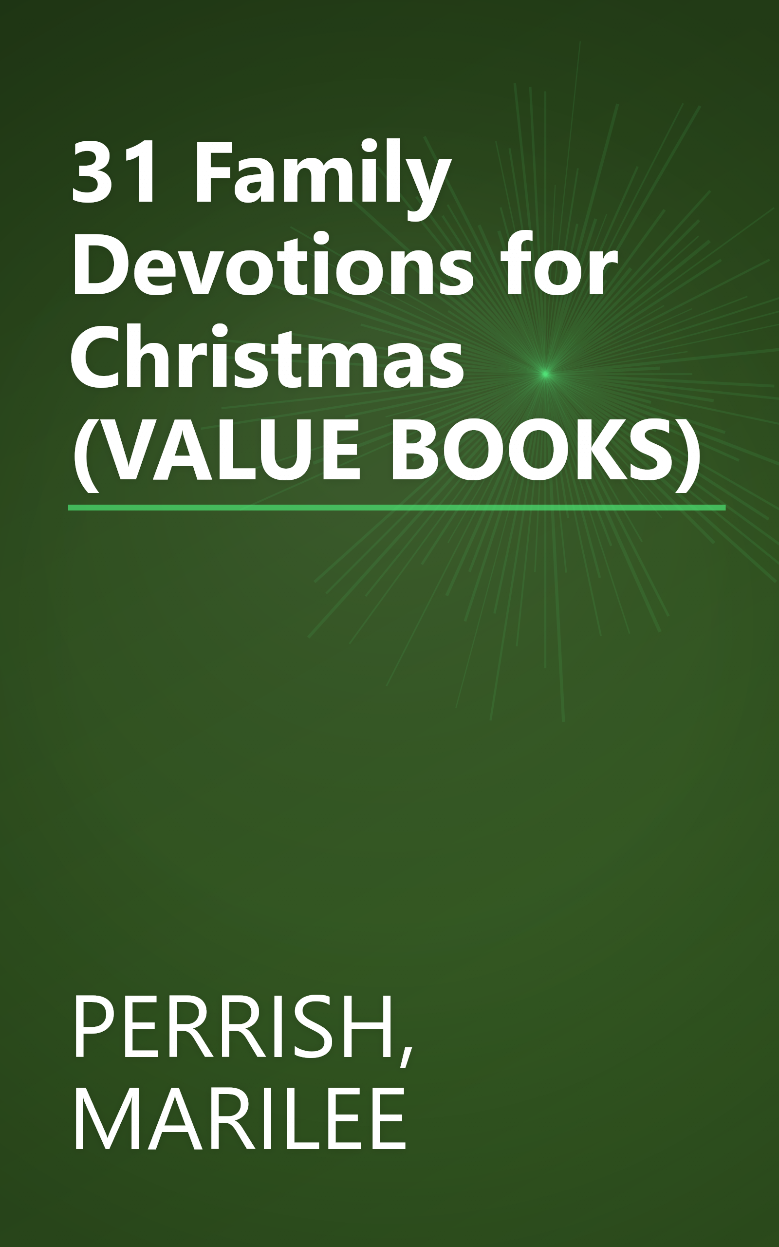 31 Family Devotions for Christmas (VALUE BOOKS) book cover