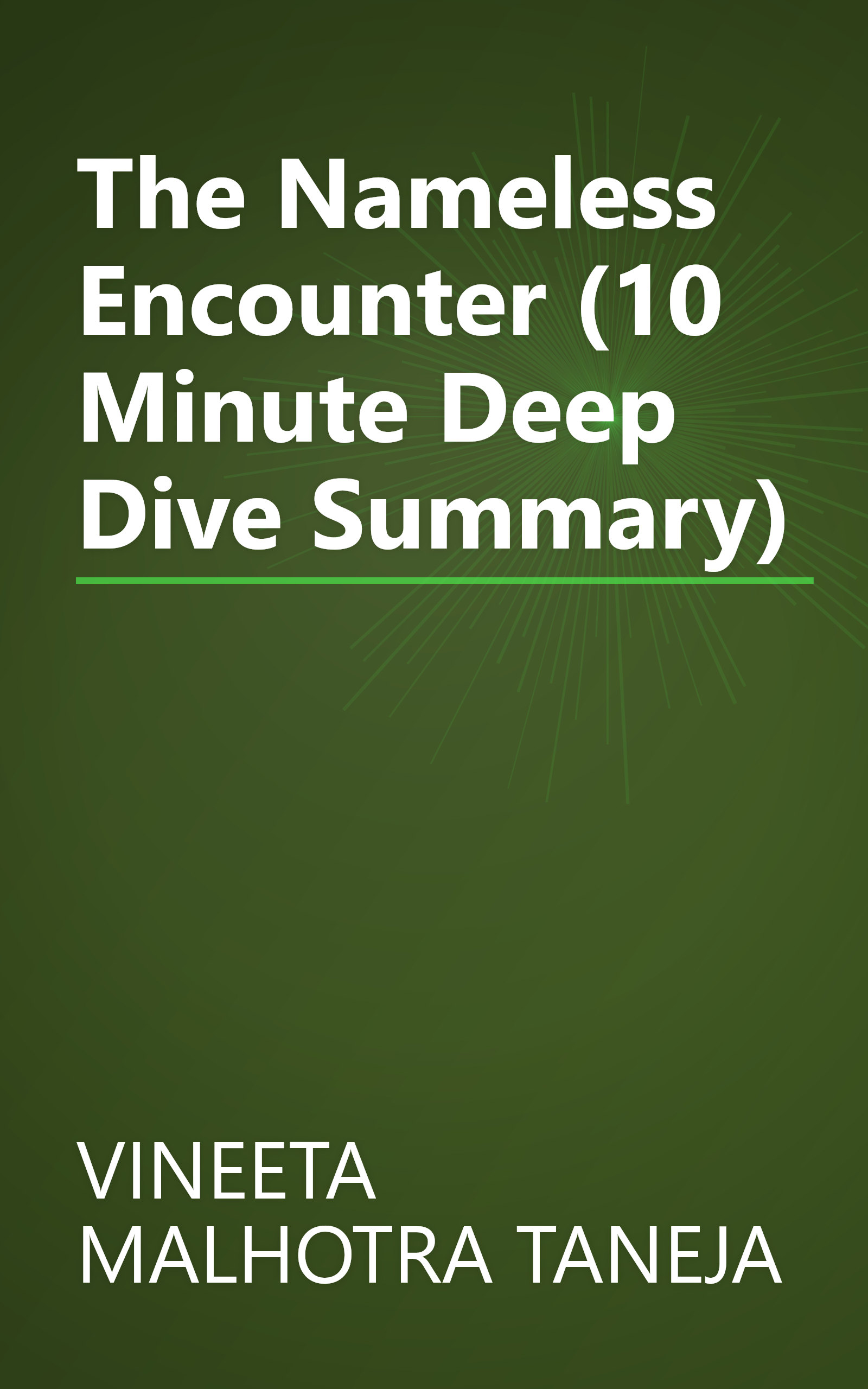 The Nameless Encounter (10 Minute   Deep Dive Summary) book cover