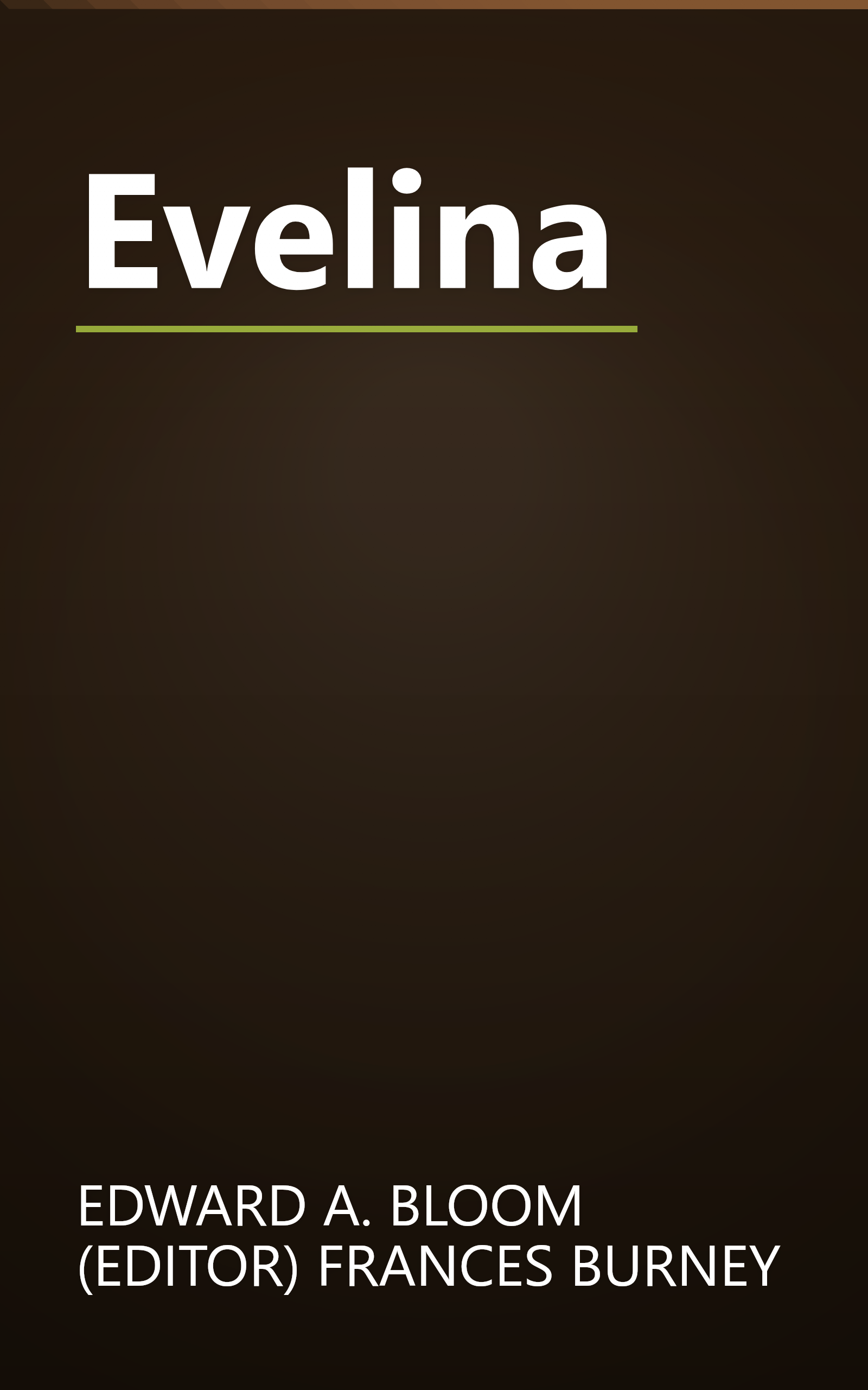 Evelina book cover