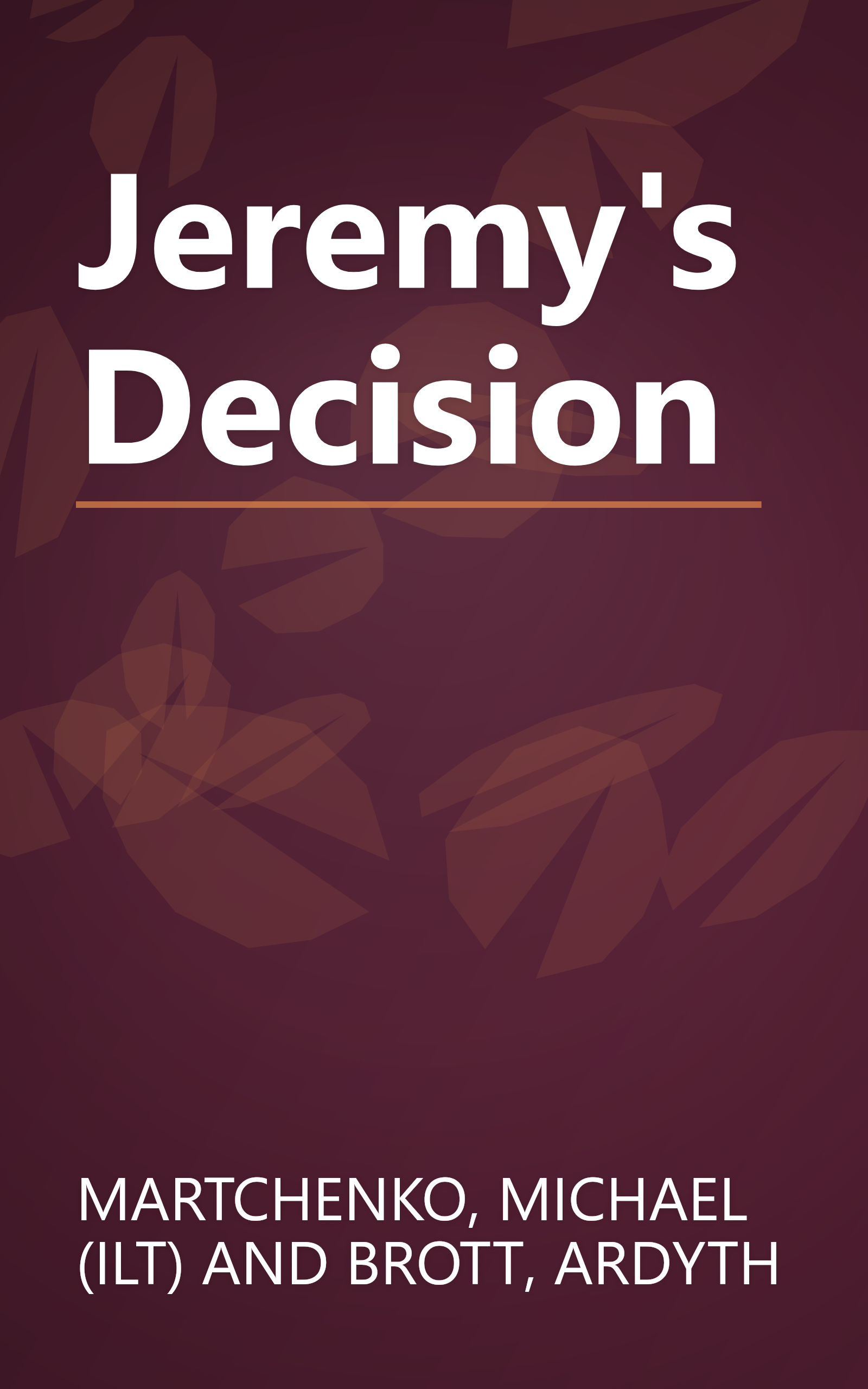 Jeremy's Decision book cover