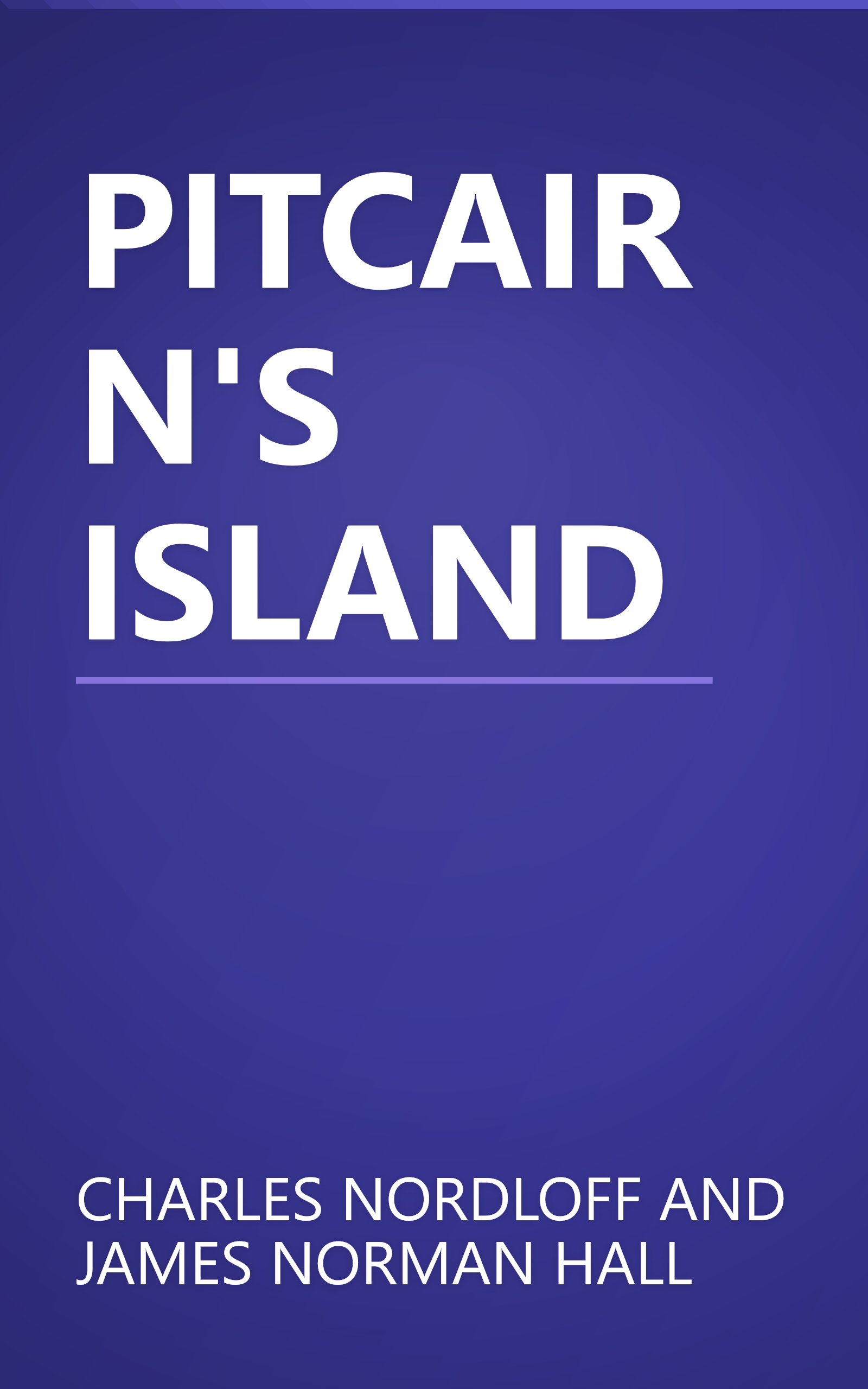 PITCAIRN'S ISLAND book cover