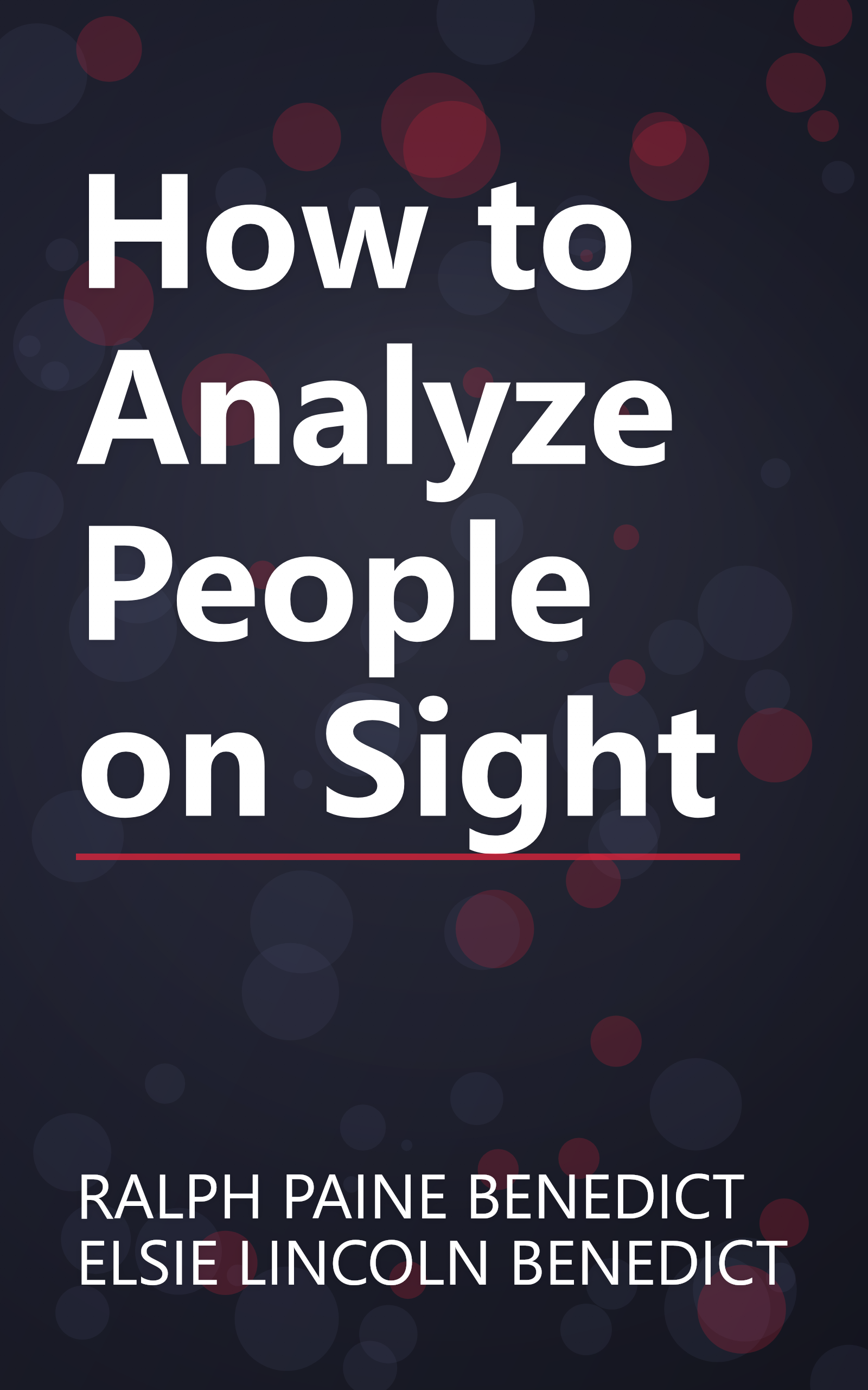 How to Analyze People on Sight book cover