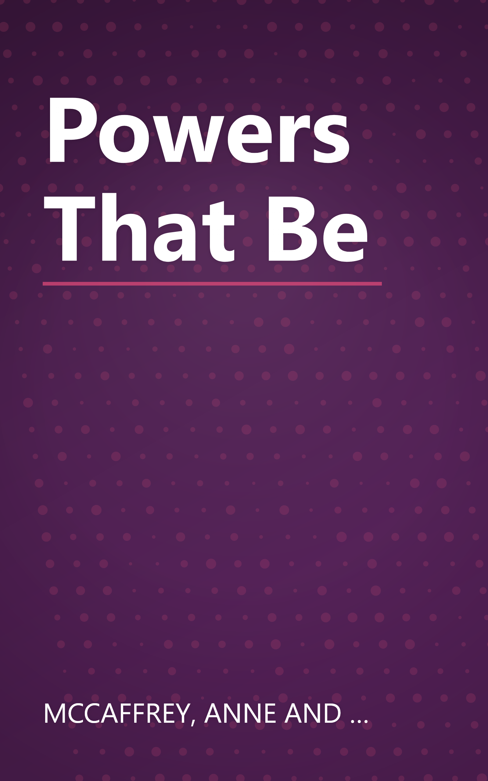 Powers That Be book cover