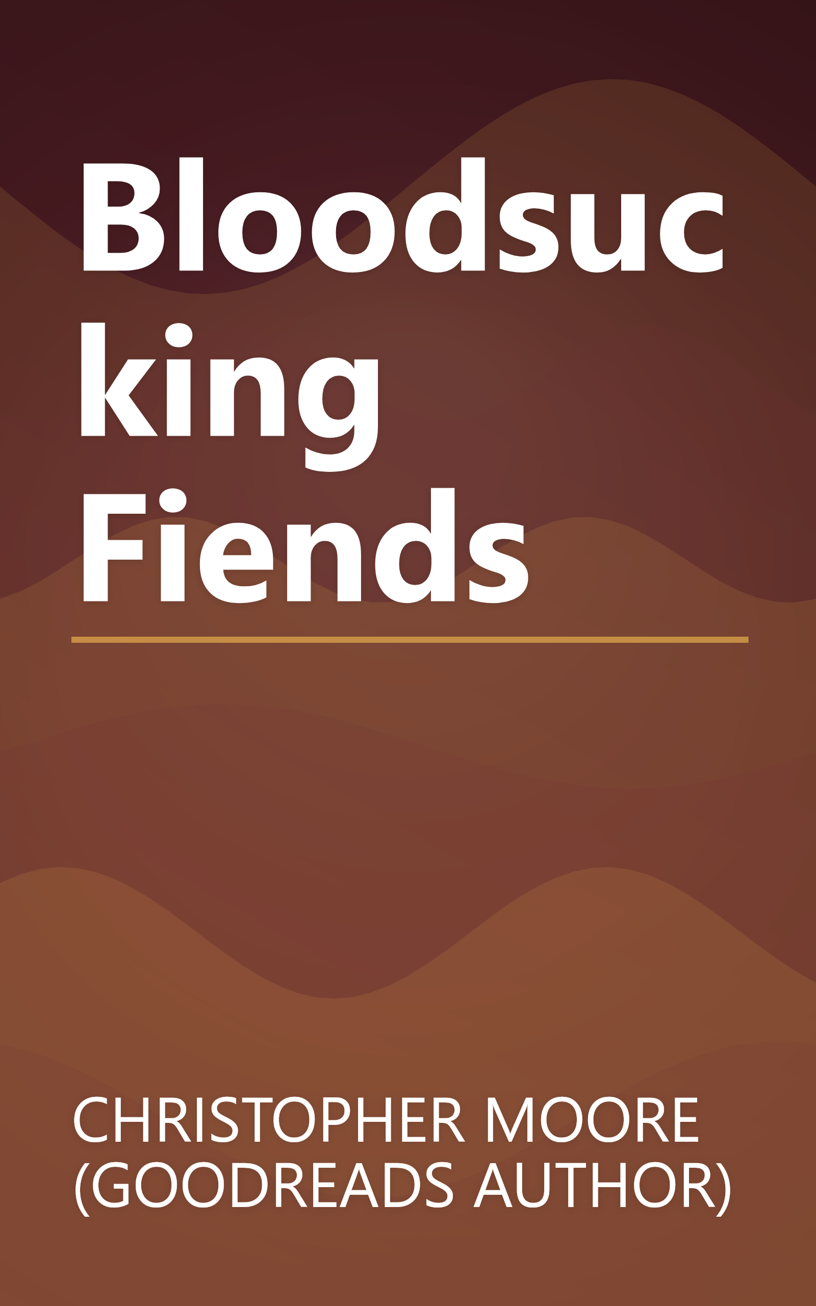 Bloodsucking Fiends book cover