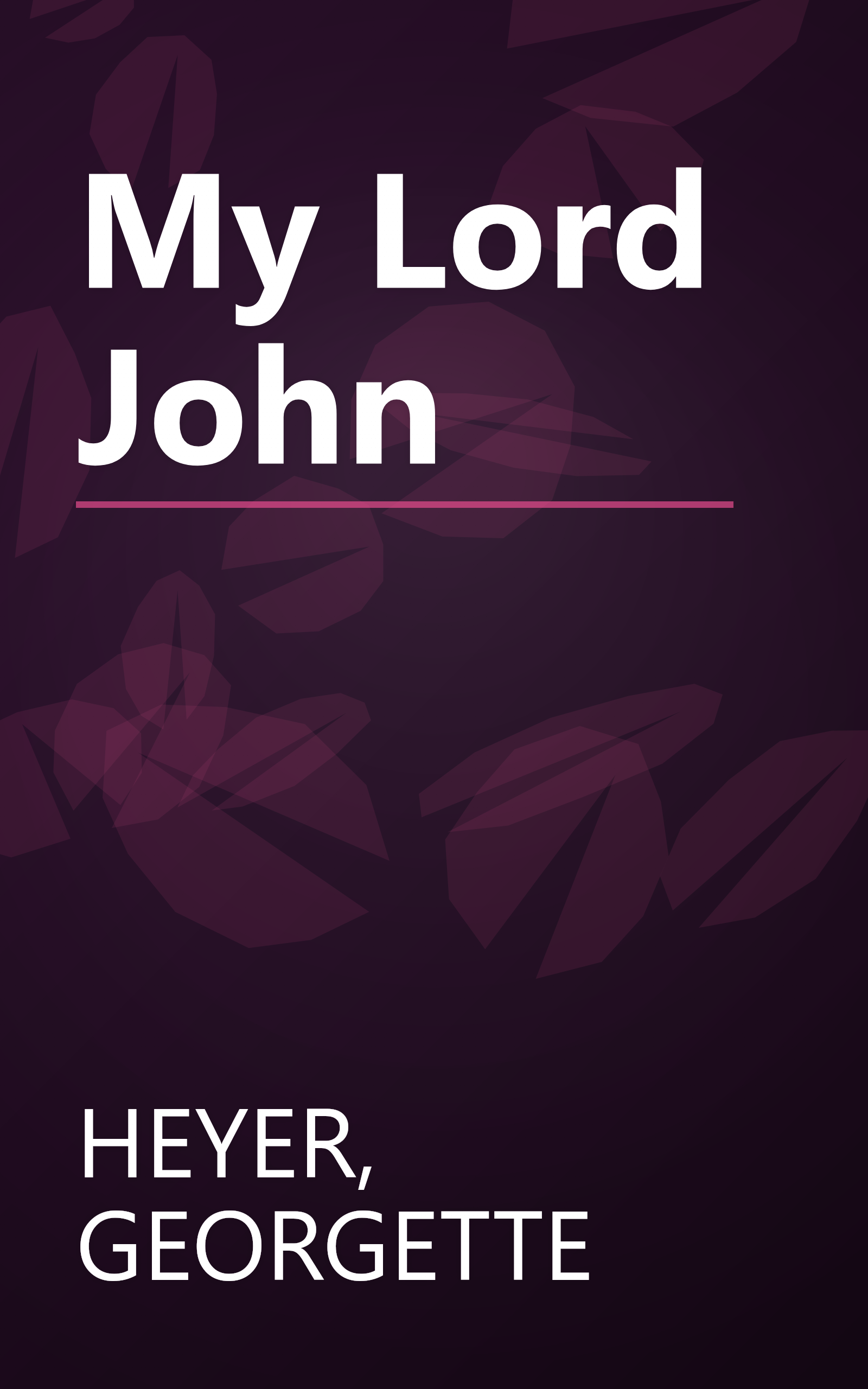 My Lord John book cover