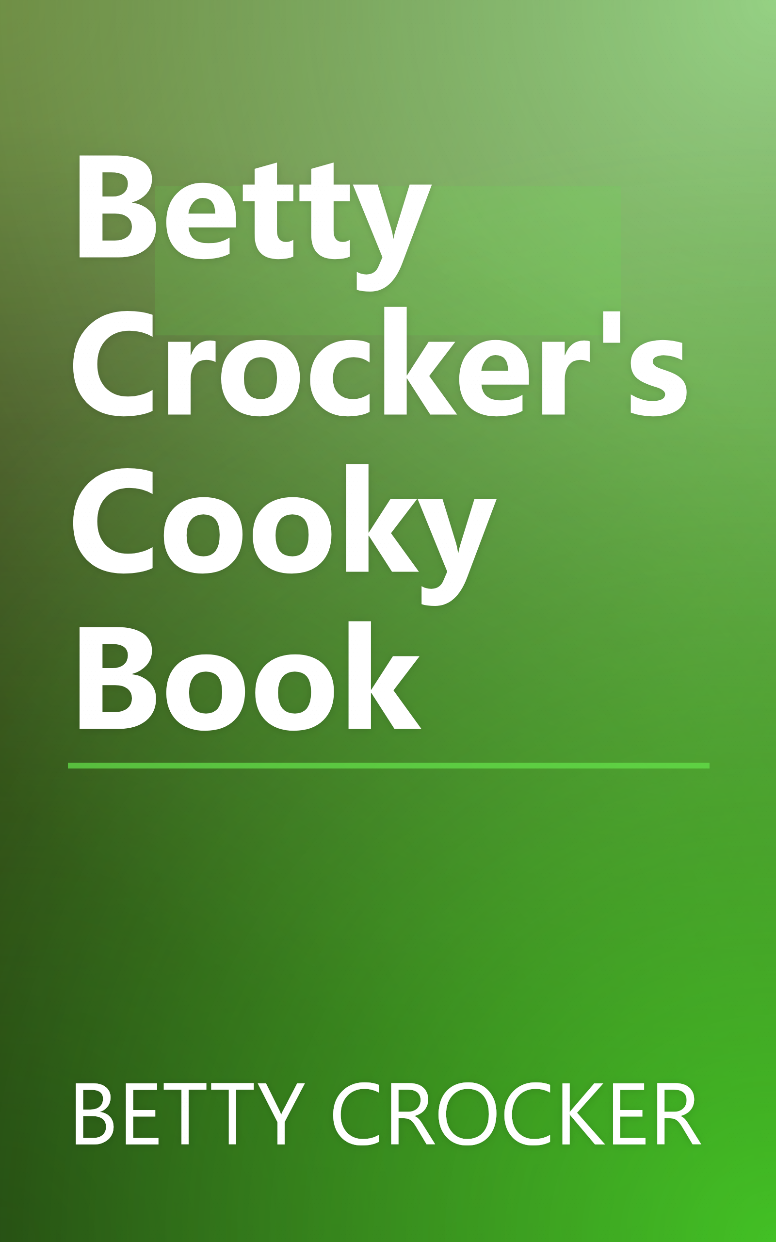 Betty Crocker's Cooky Book book cover