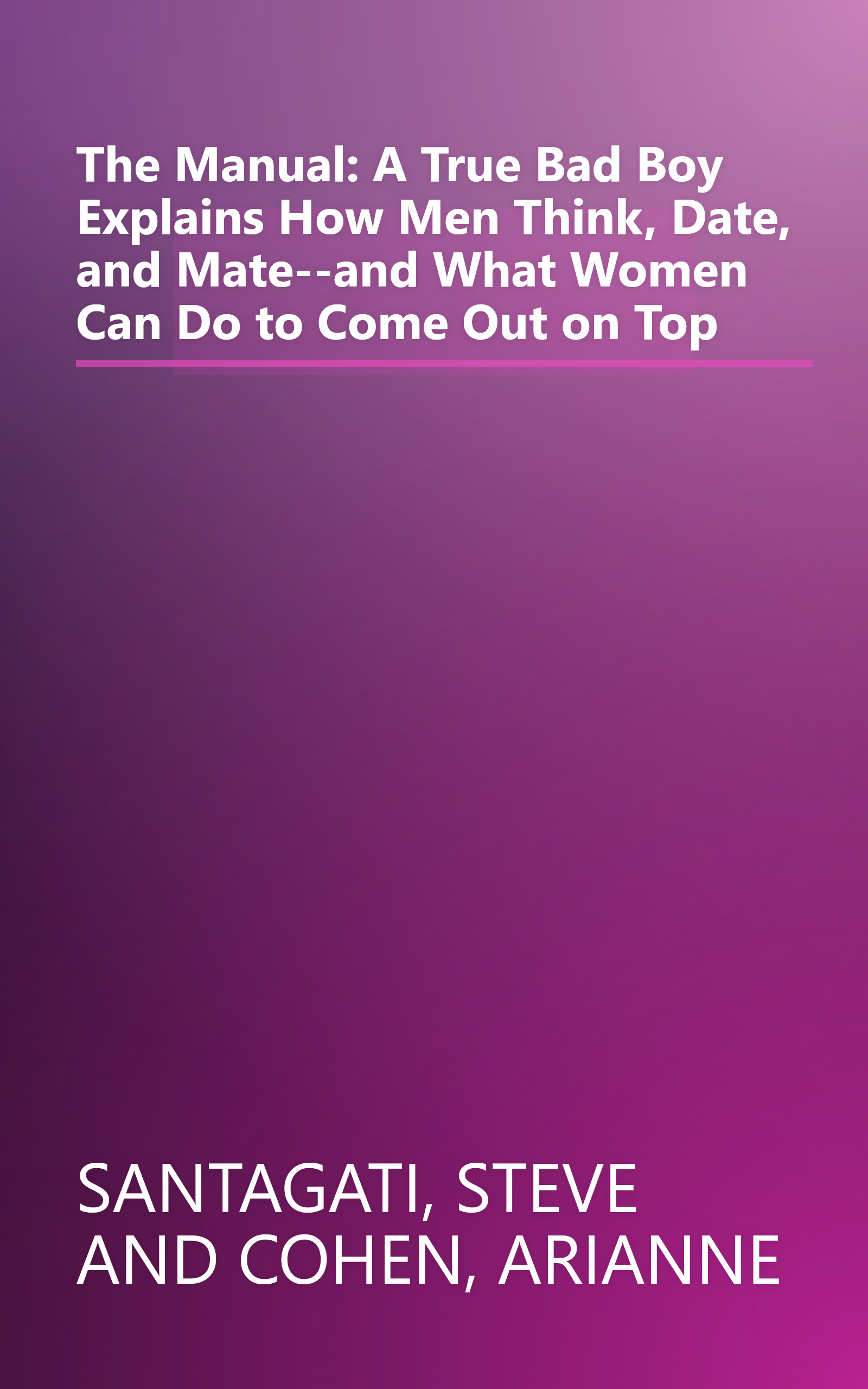 The Manual: A True Bad Boy Explains How Men Think, Date, and Mate--and What Women Can Do to Come Out on Top book cover