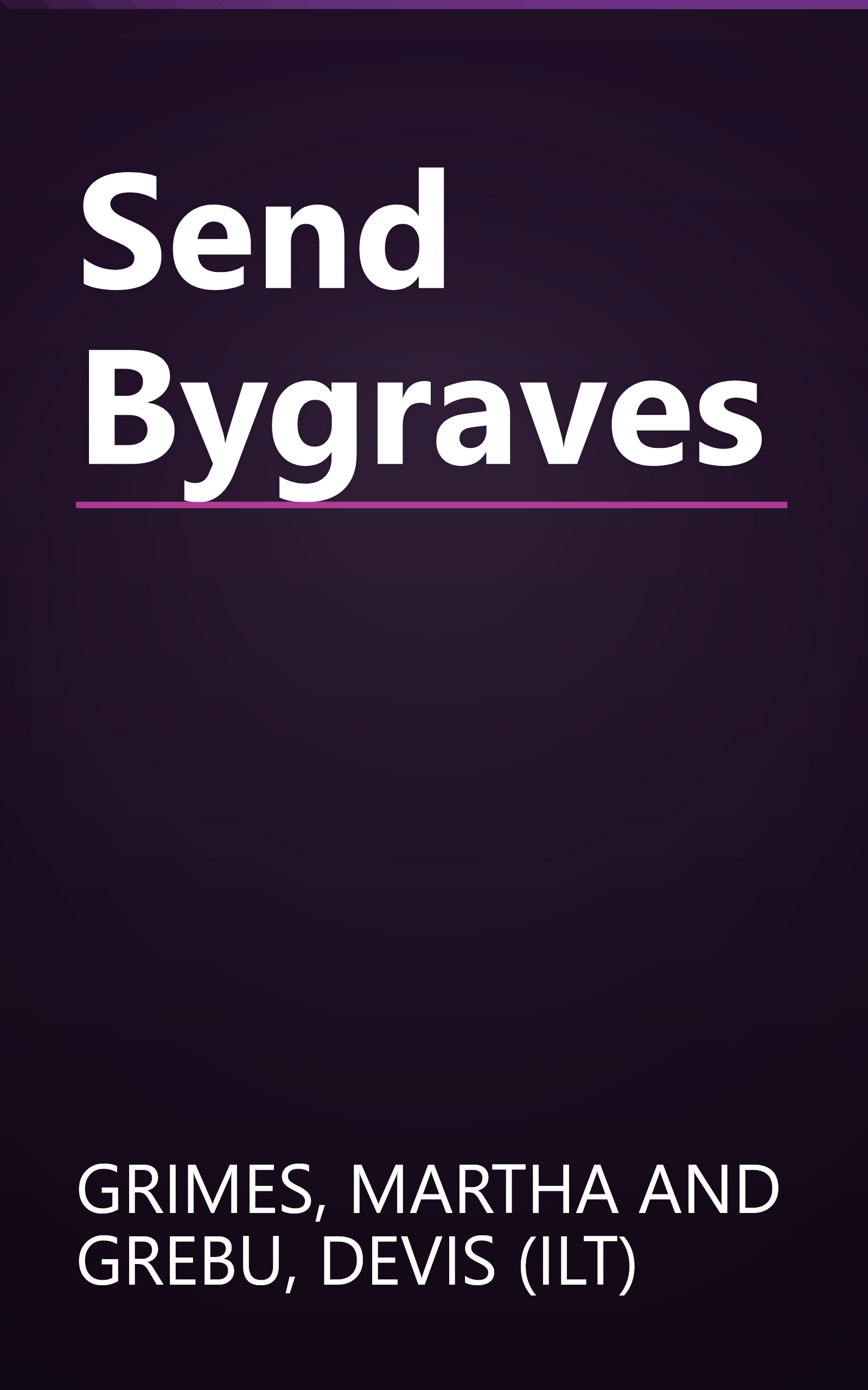 Send Bygraves book cover
