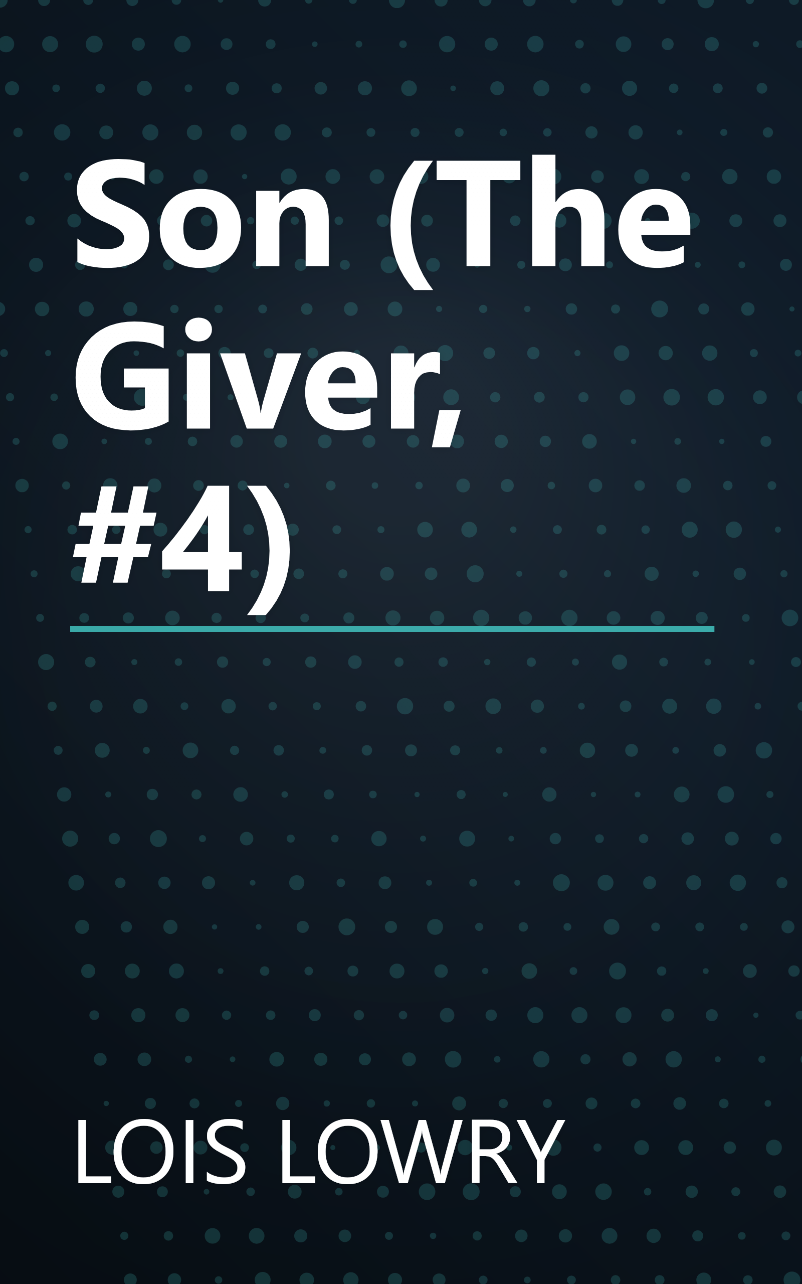 Son (The Giver, #4) book cover