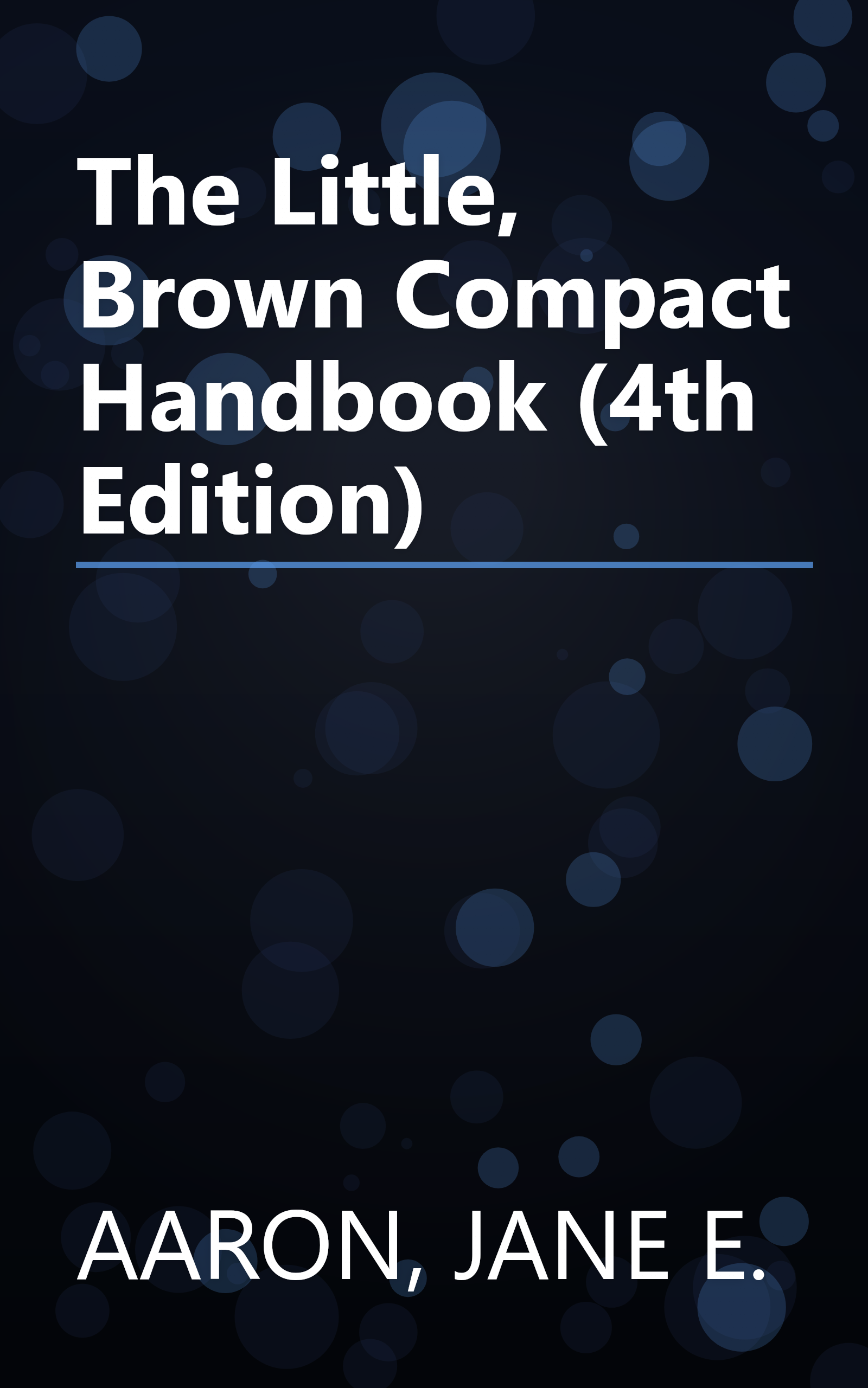 The Little, Brown Compact Handbook (4th Edition) book cover