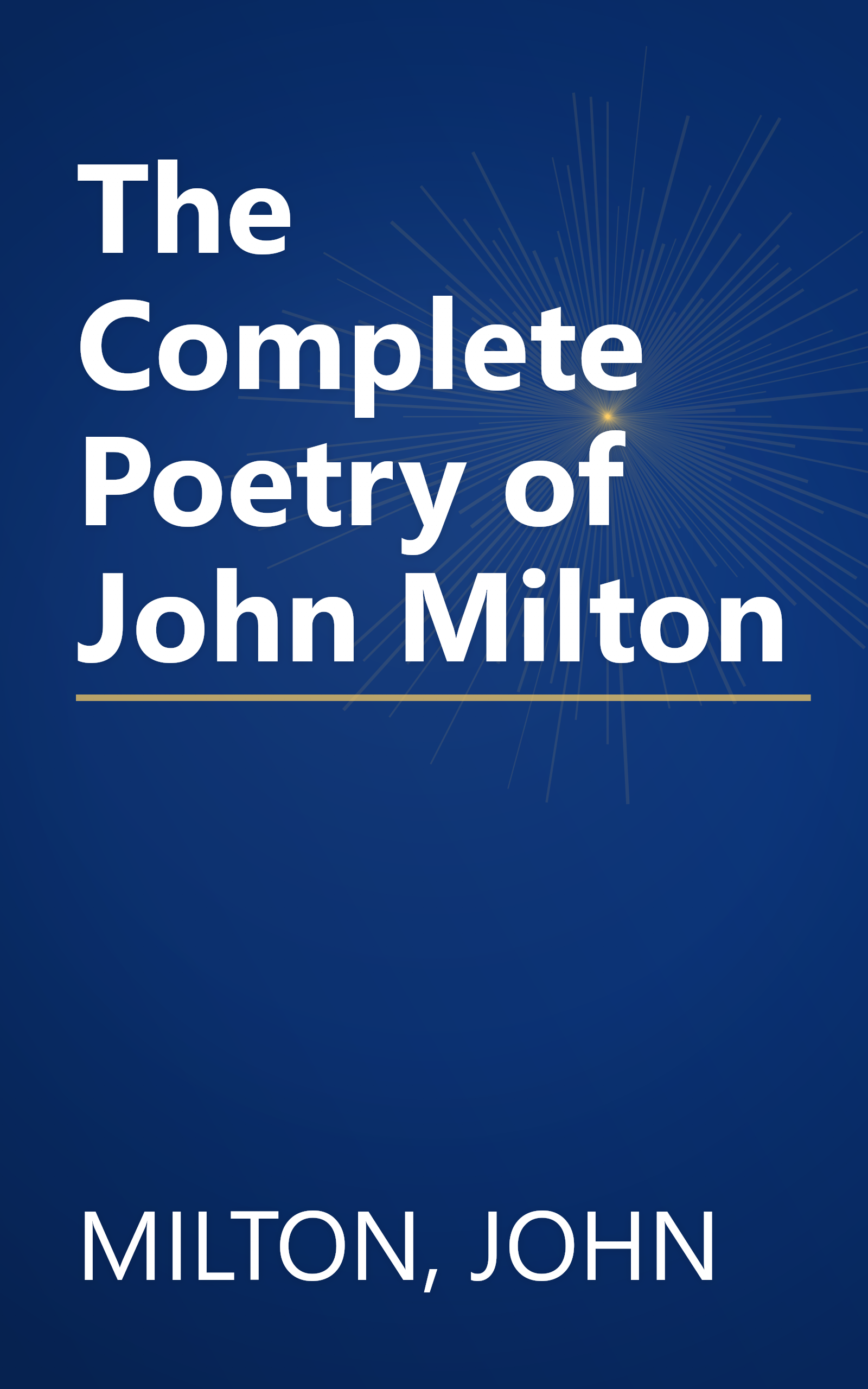 The Complete Poetry of John Milton book cover