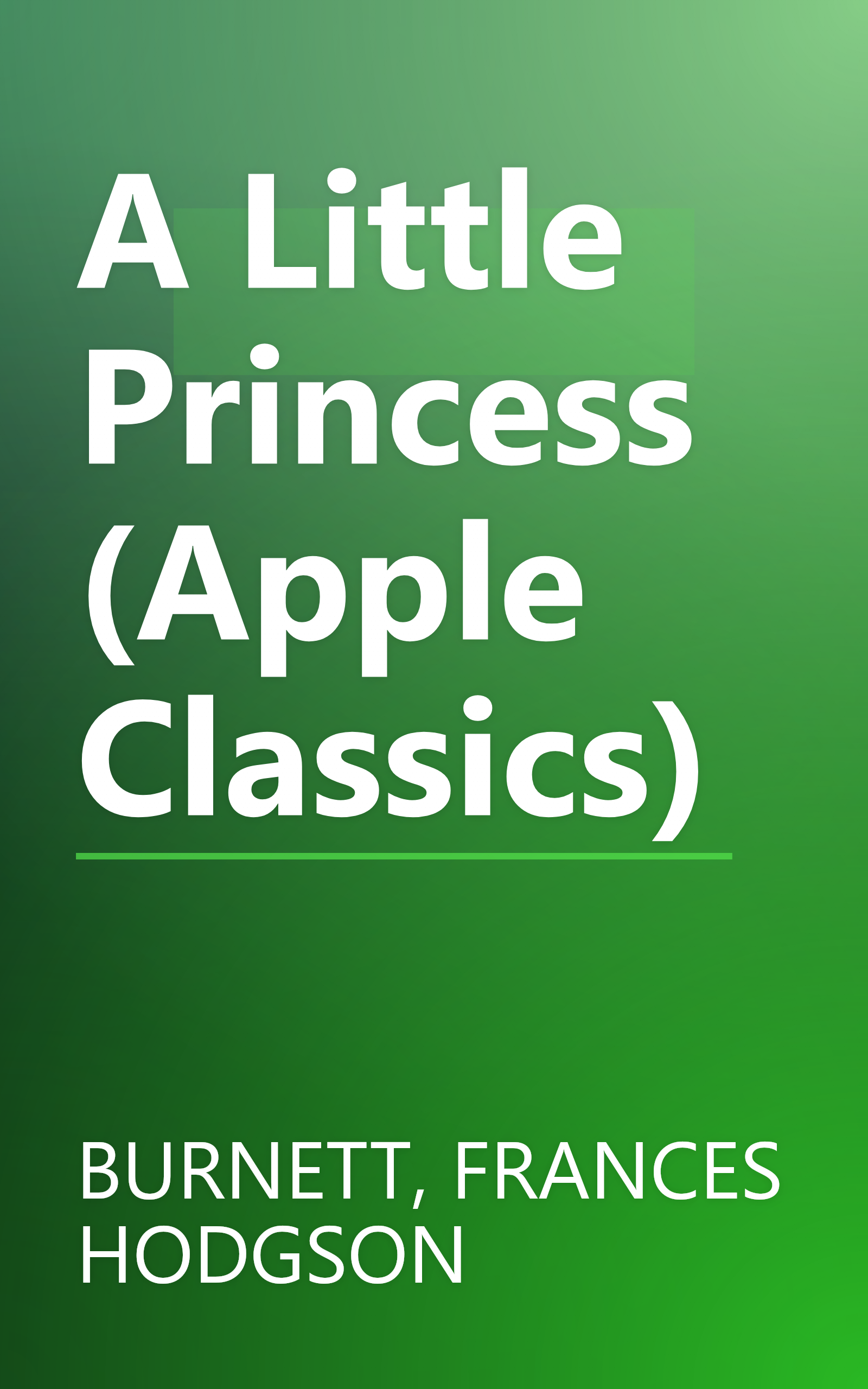 A Little Princess (Apple Classics) book cover