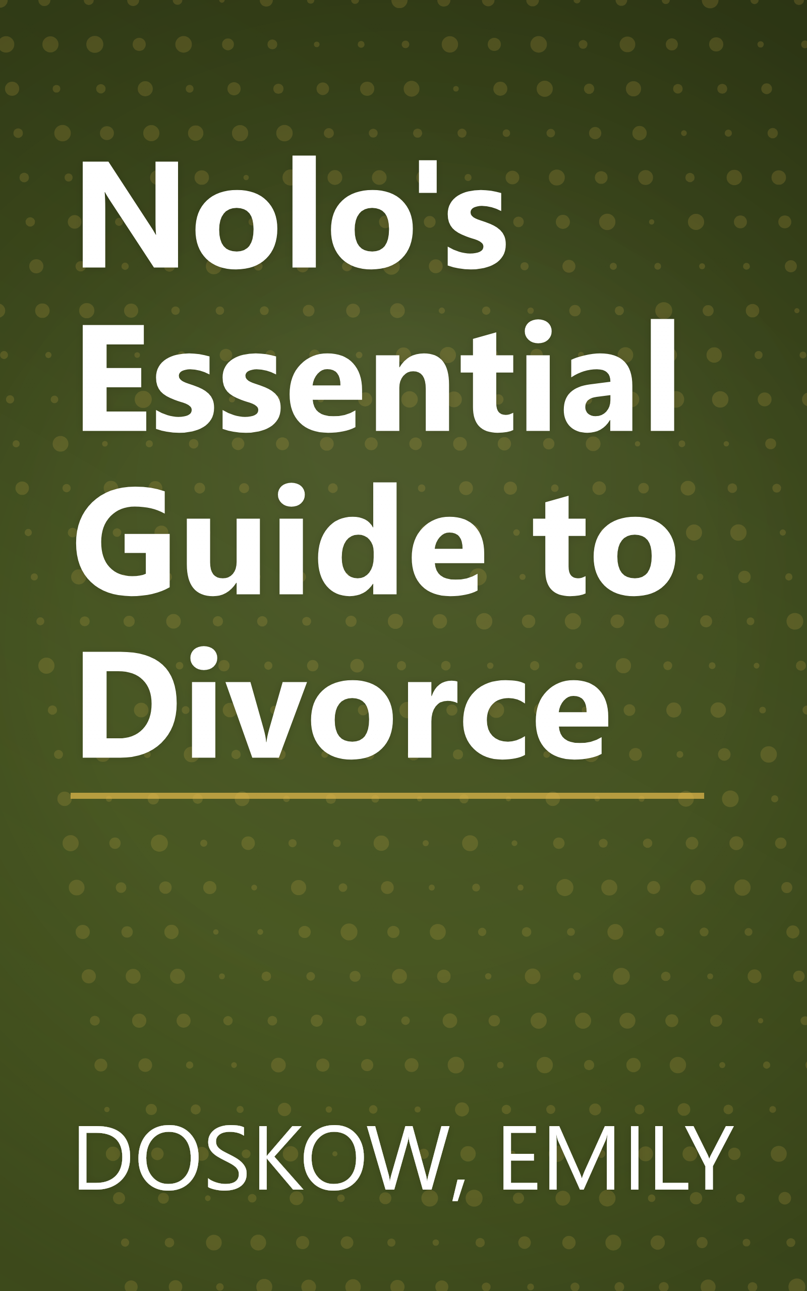 Nolo's Essential Guide to Divorce book cover