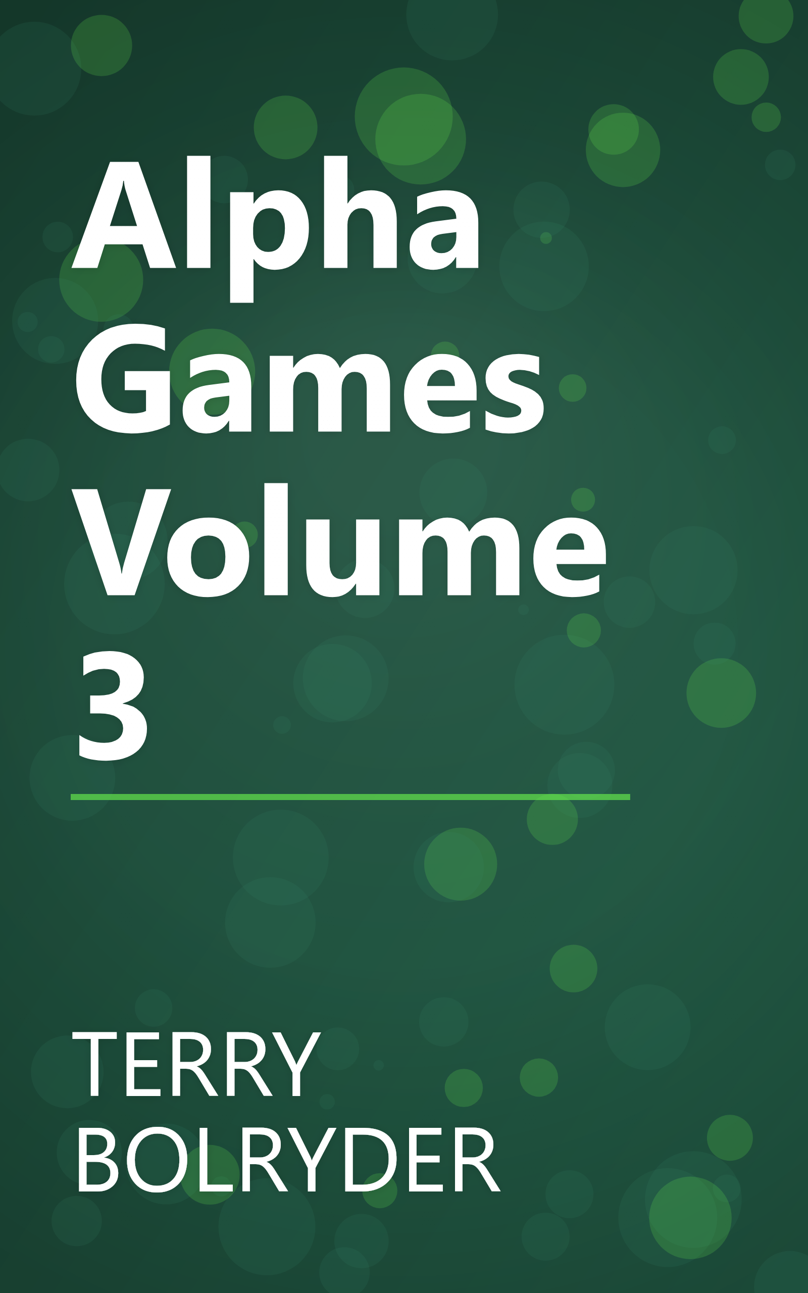 Alpha Games Volume 3 book cover