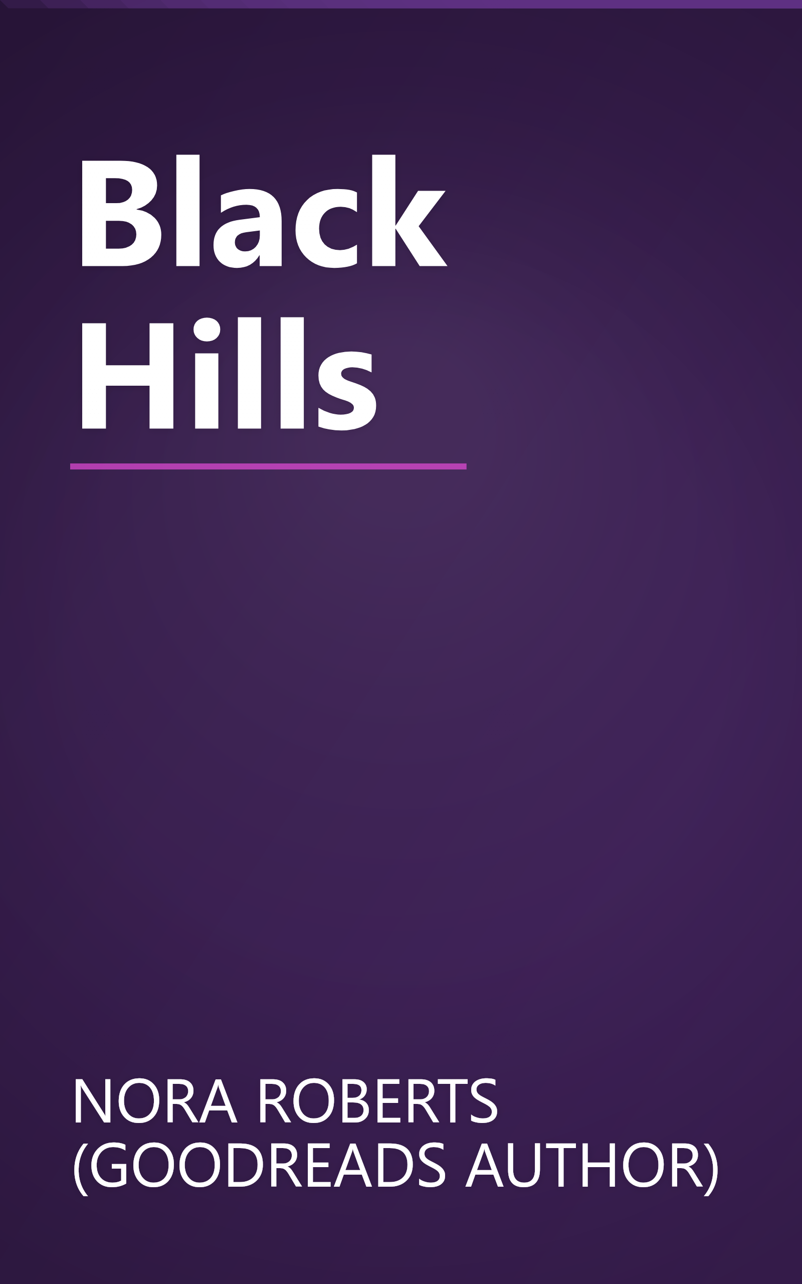 Black Hills book cover
