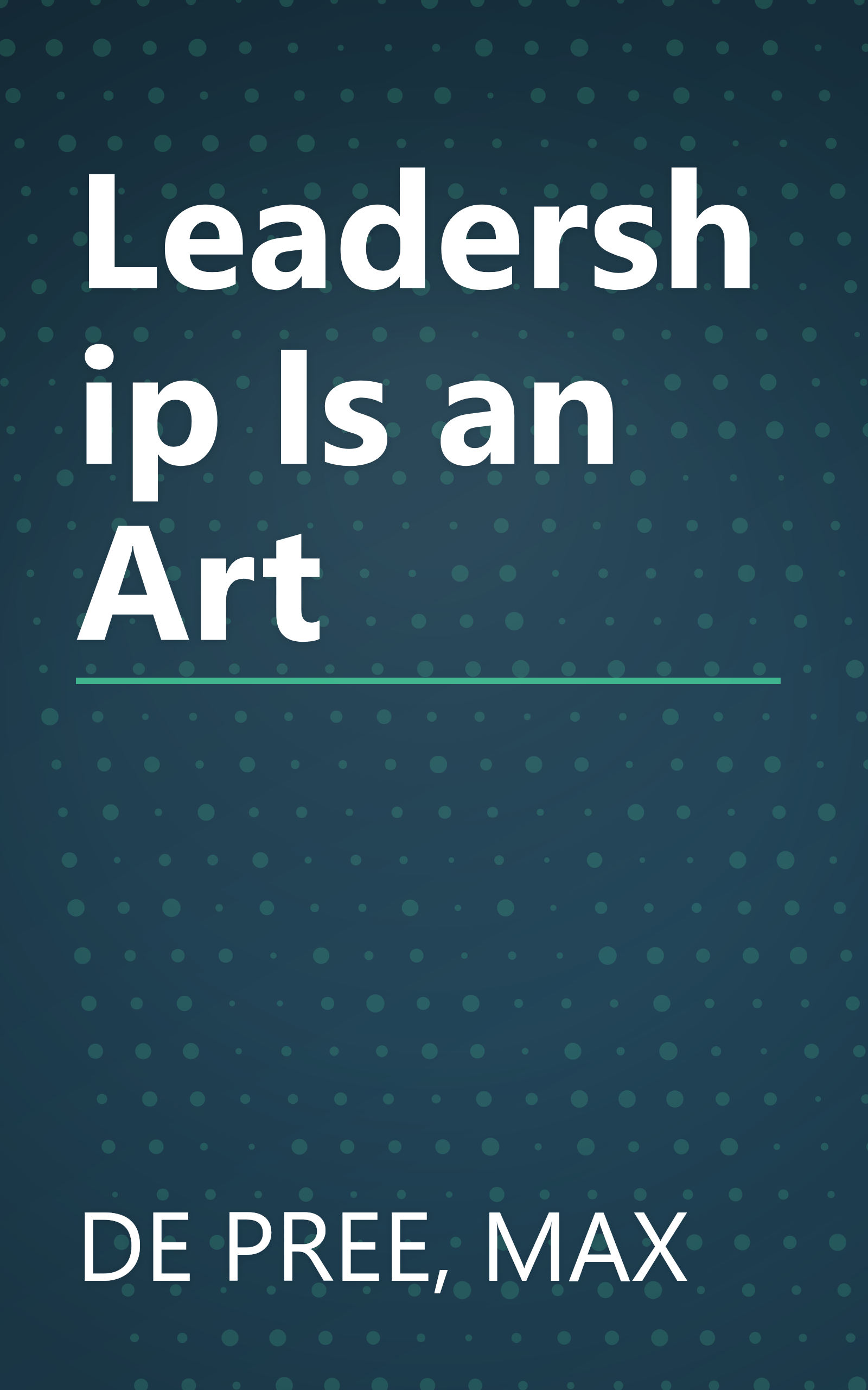 Leadership Is an Art book cover