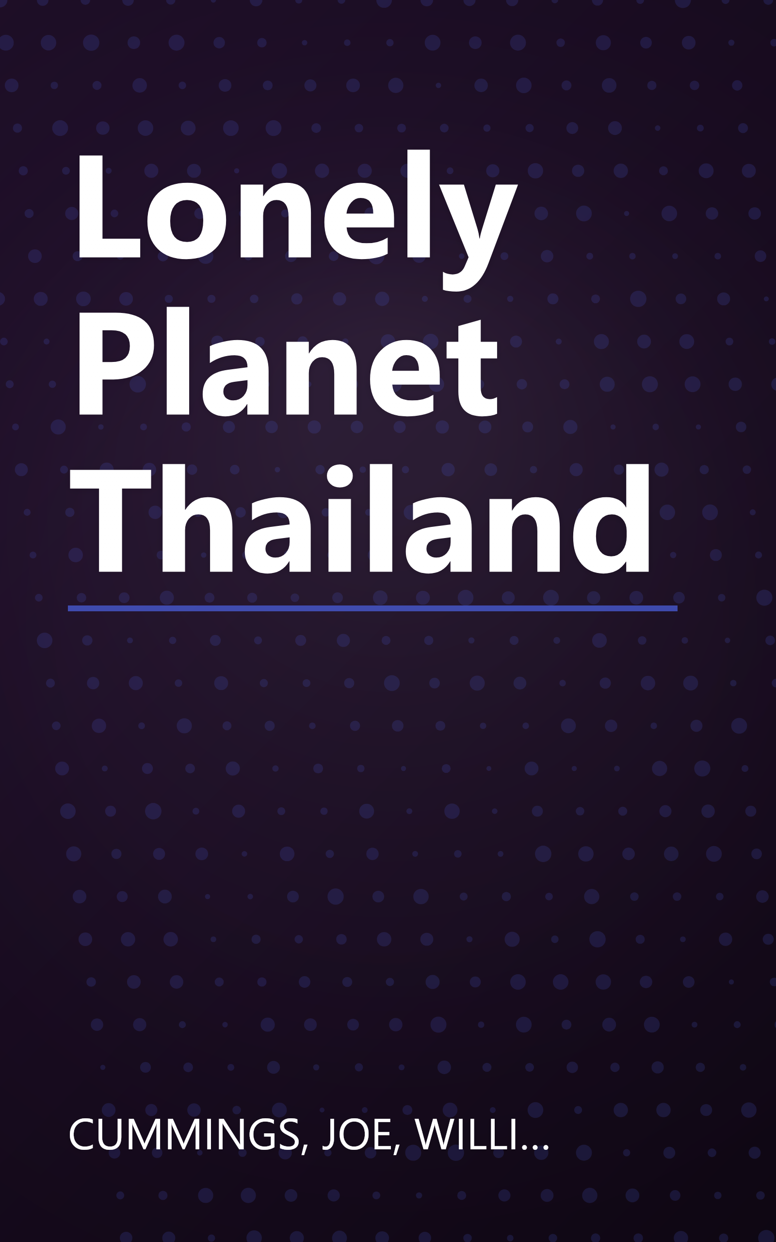 Lonely Planet Thailand book cover