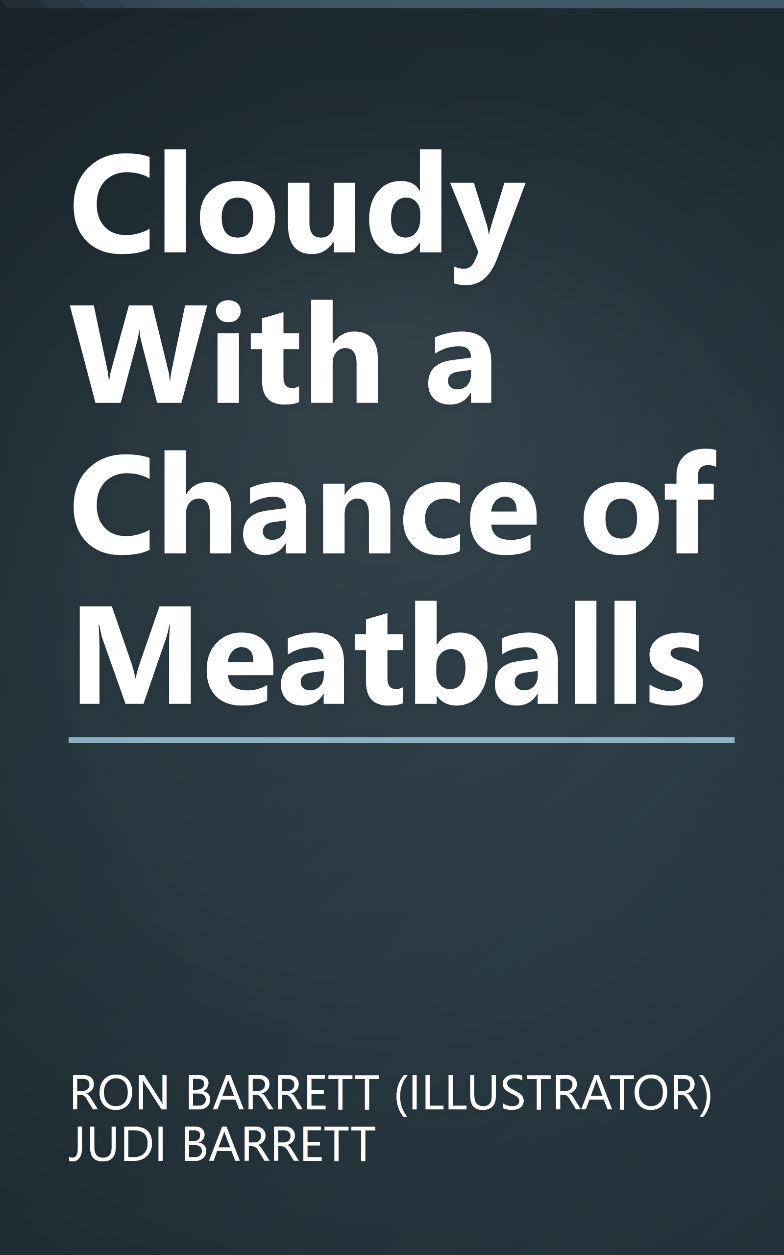 Cloudy With a Chance of Meatballs book cover