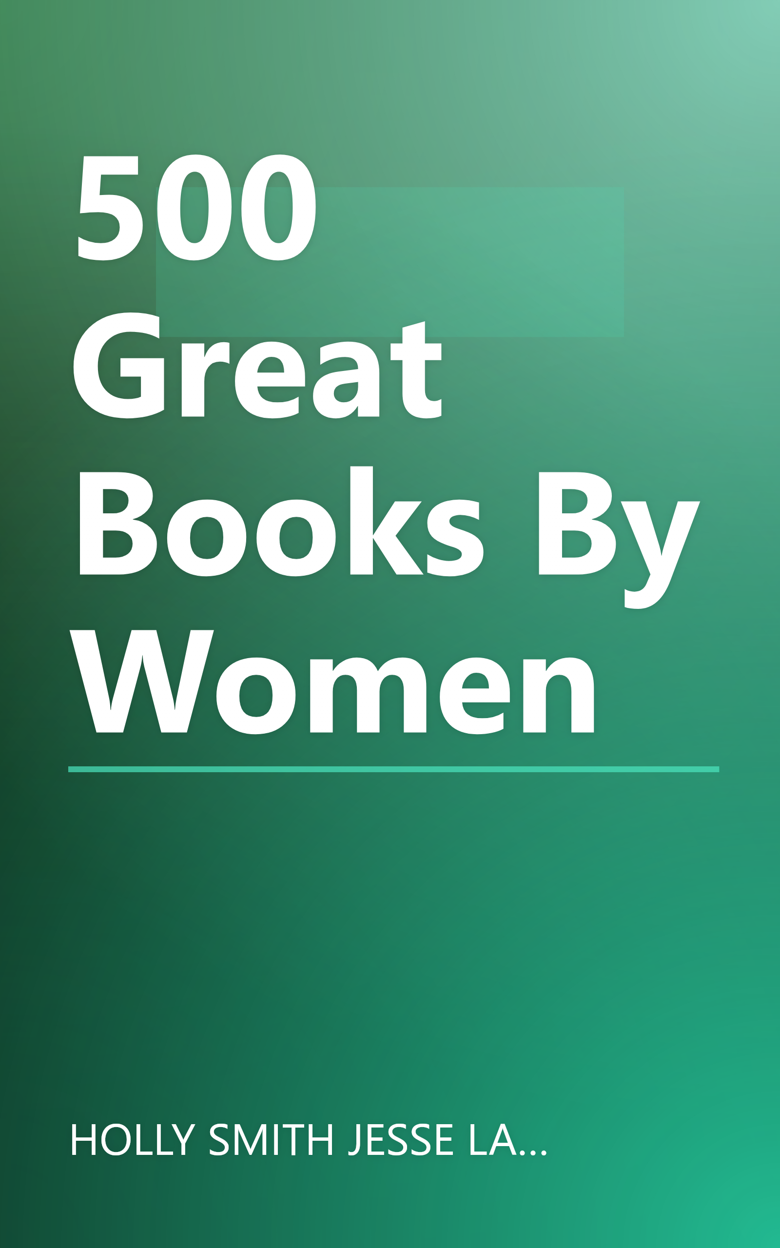 500 Great Books By Women book cover