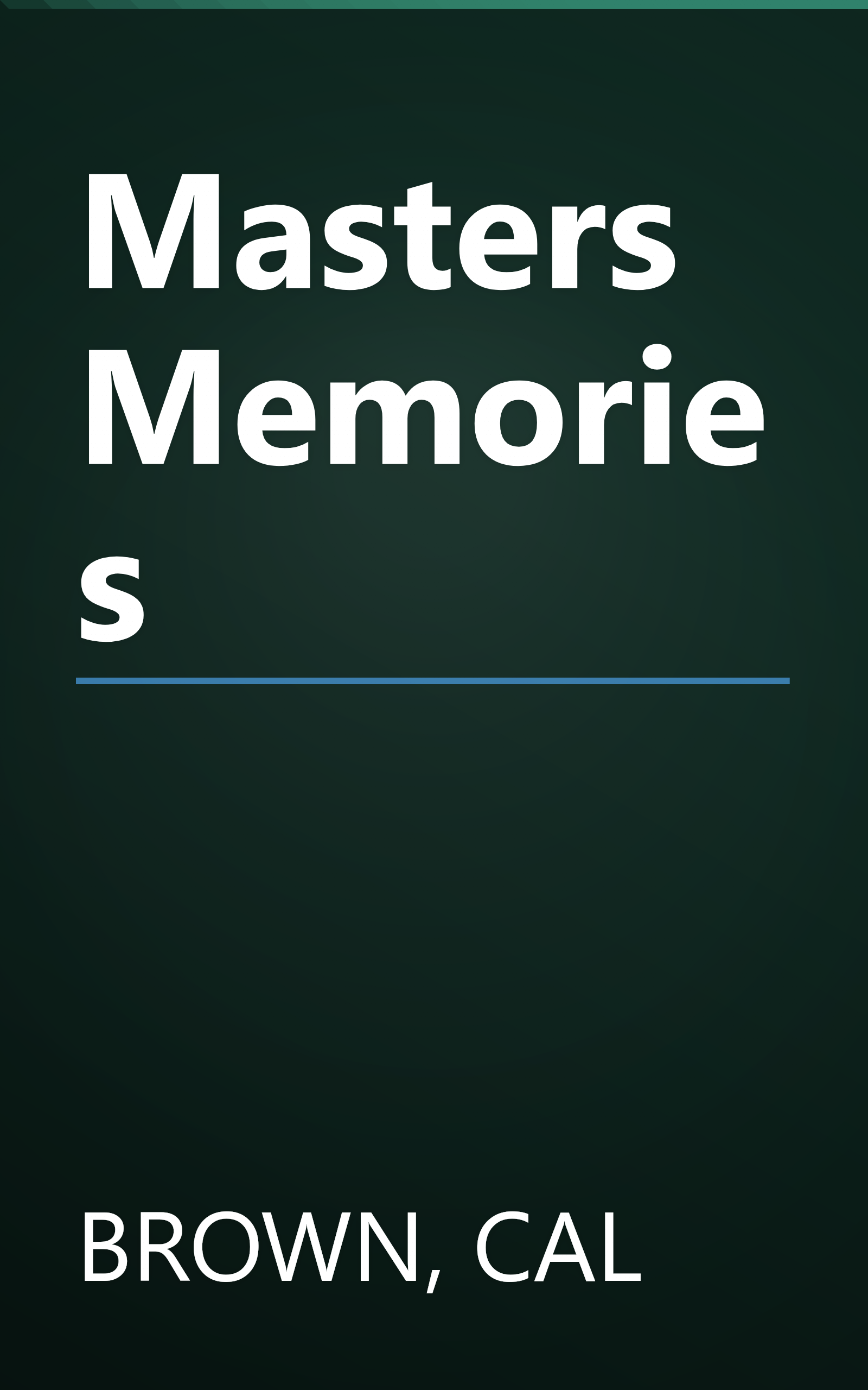 Masters Memories book cover