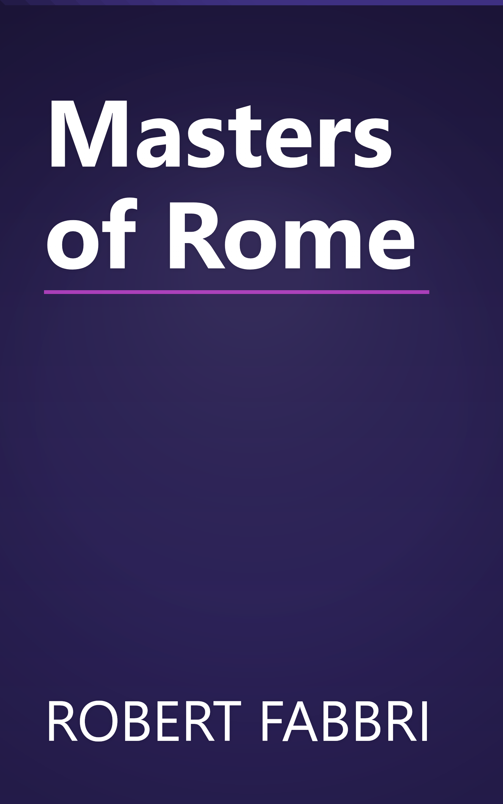 Masters of Rome book cover