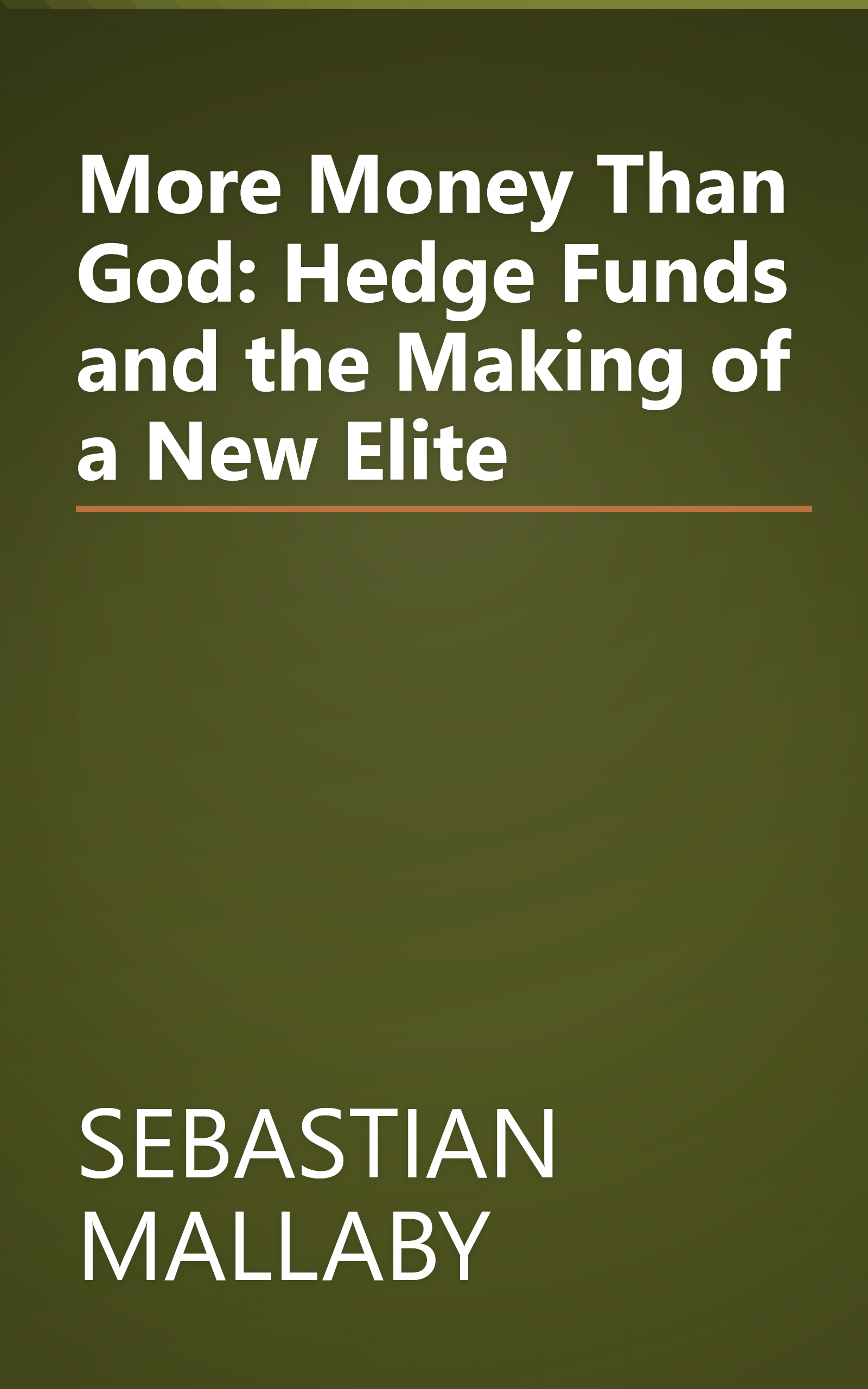 More Money Than God: Hedge Funds and the Making of a New Elite book cover