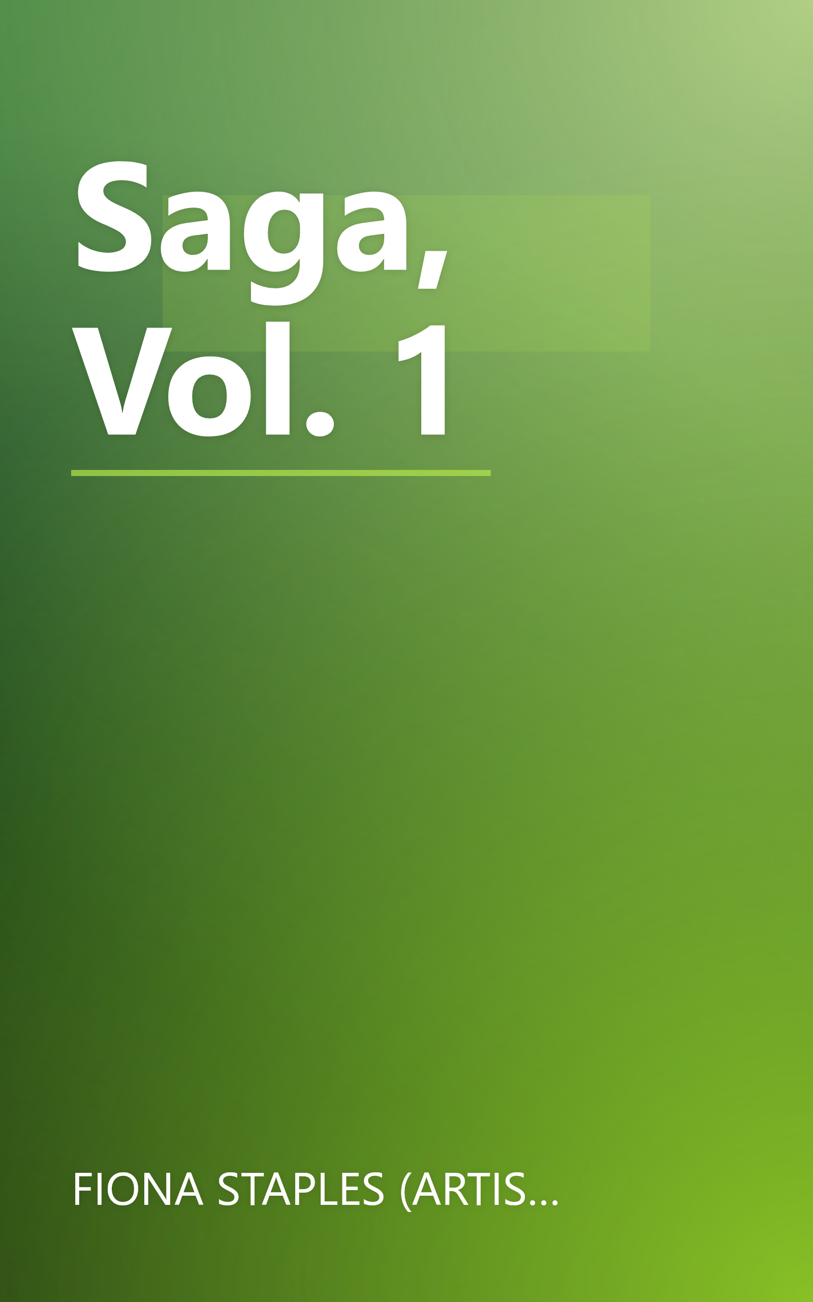 Saga, Vol. 1 book cover