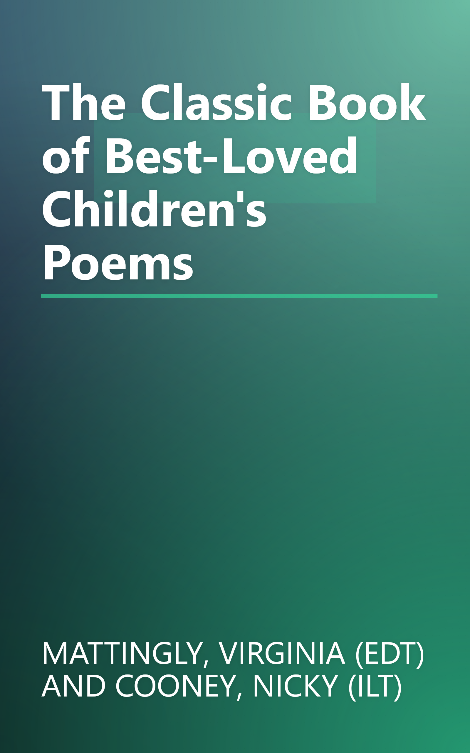 The Classic Book of Best-Loved Children's Poems book cover
