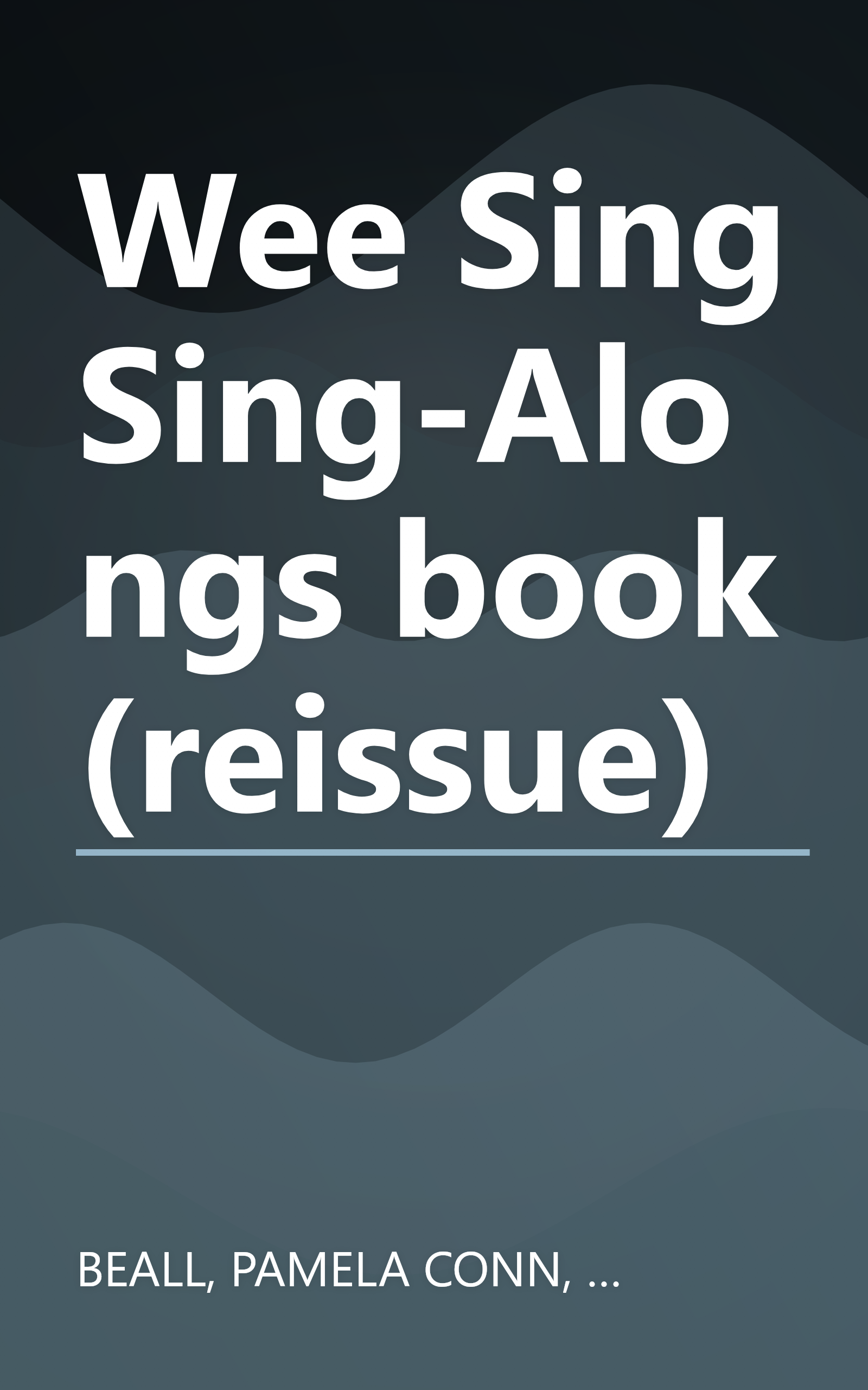 Wee Sing Sing-Alongs book (reissue) book cover