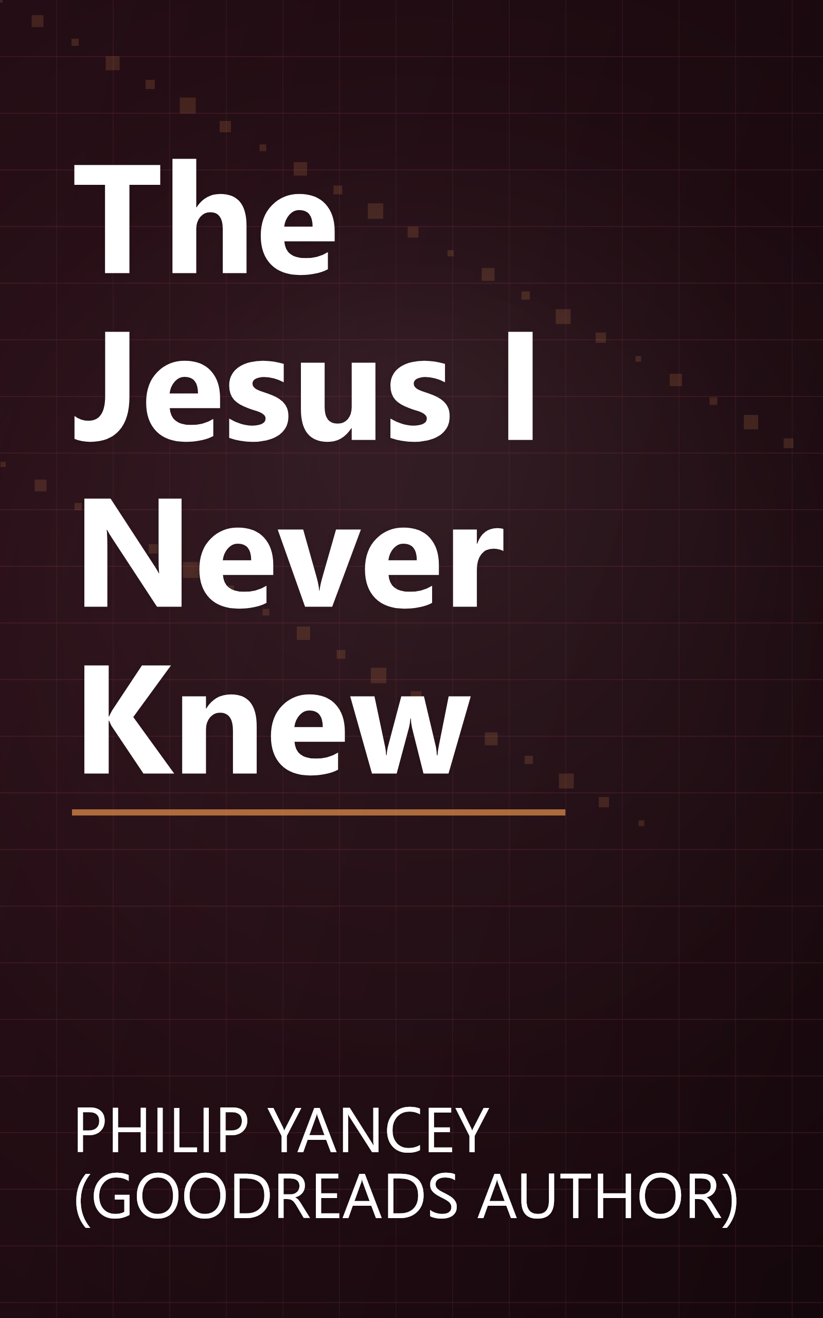 The Jesus I Never Knew book cover