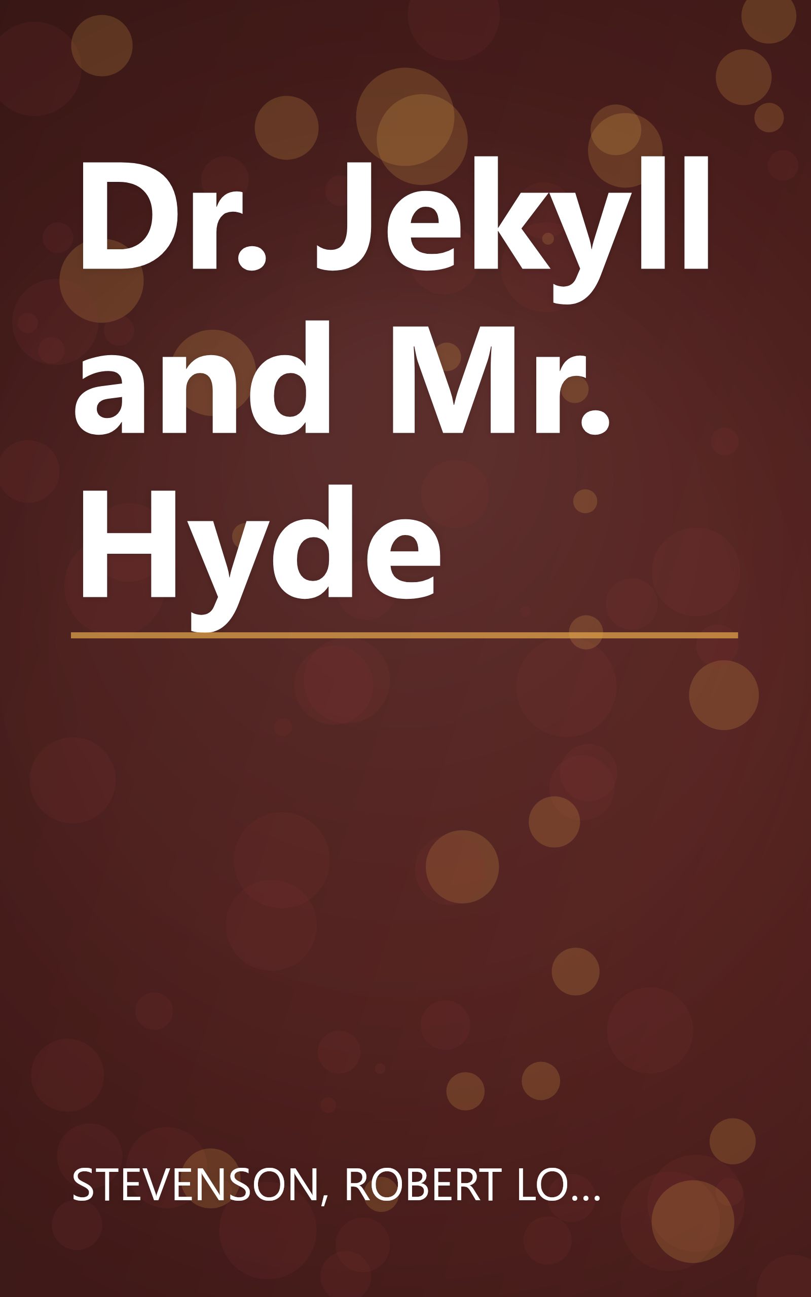Dr. Jekyll and Mr. Hyde book cover