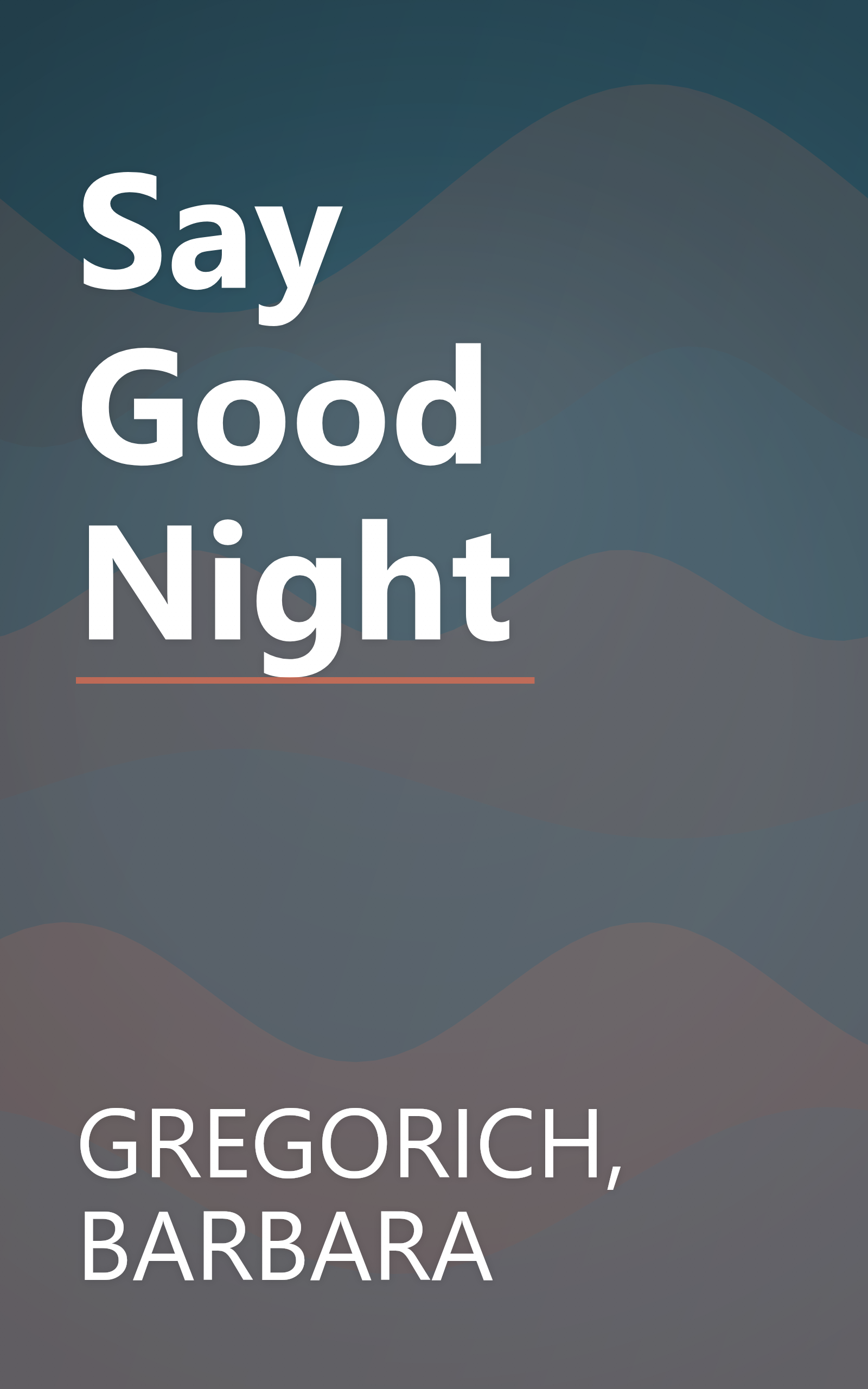 Say Good Night book cover