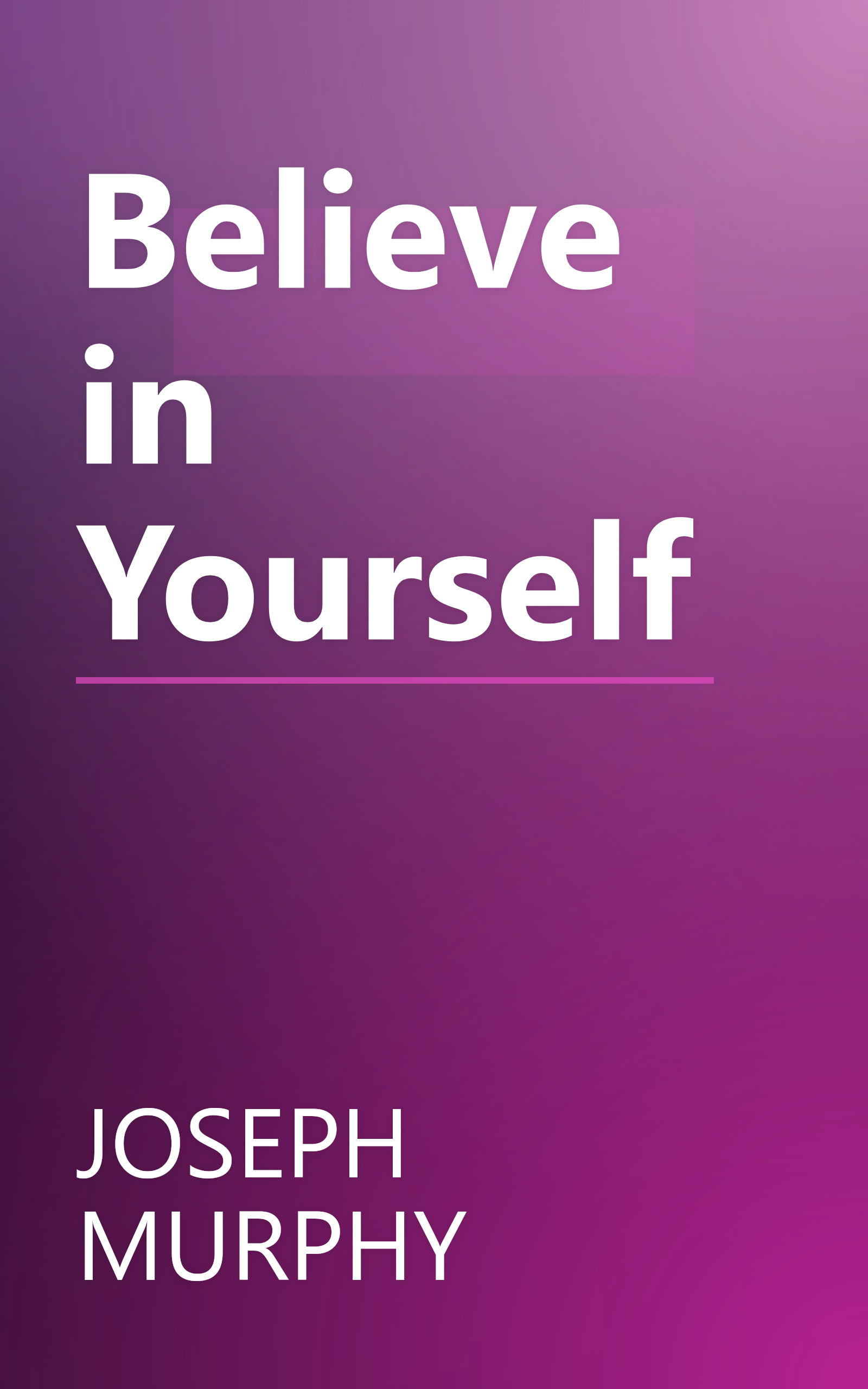Believe in Yourself book cover